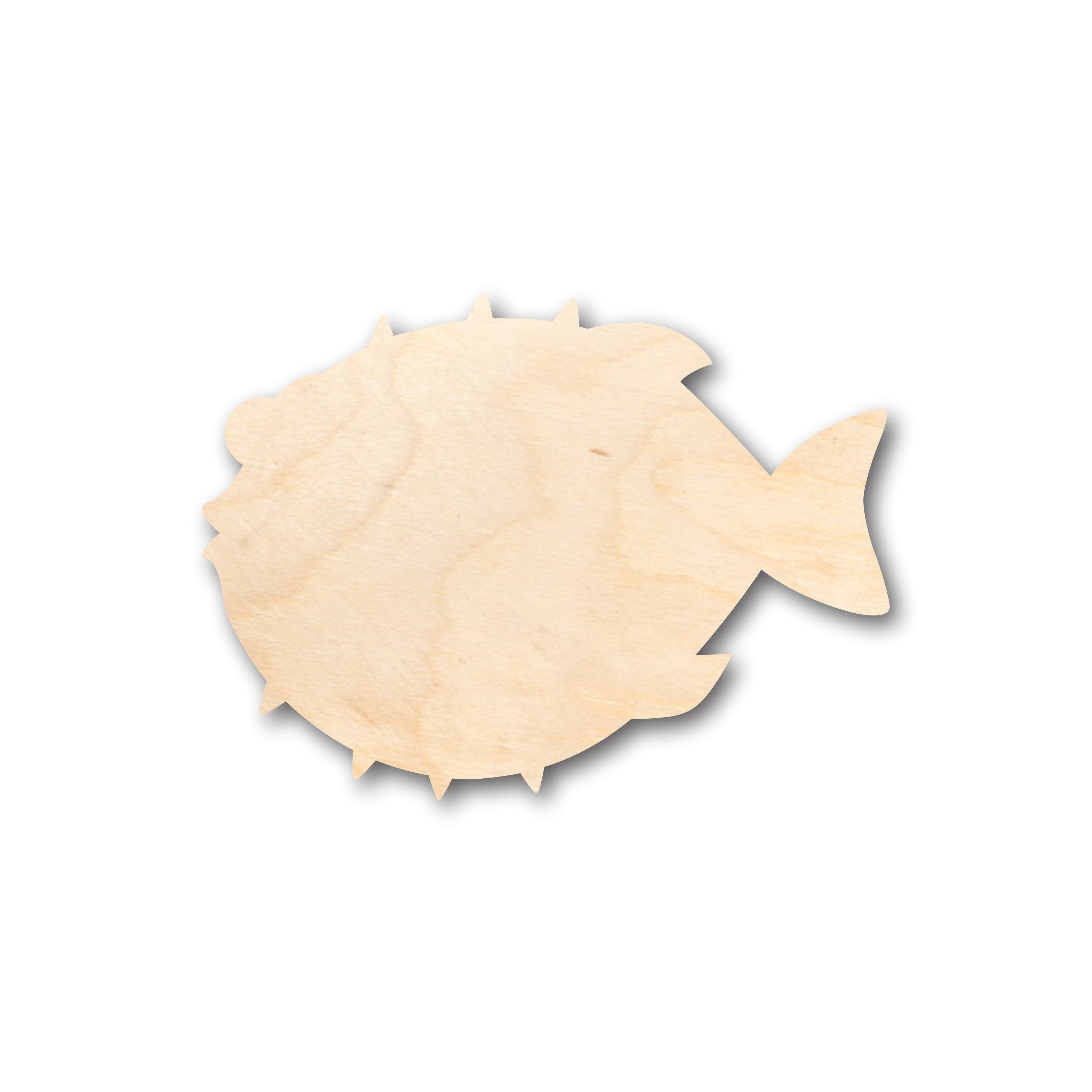 Unfinished Wood Puffer Fish Shape - Craft - up to 36" DIY 46" / 1/2 ...