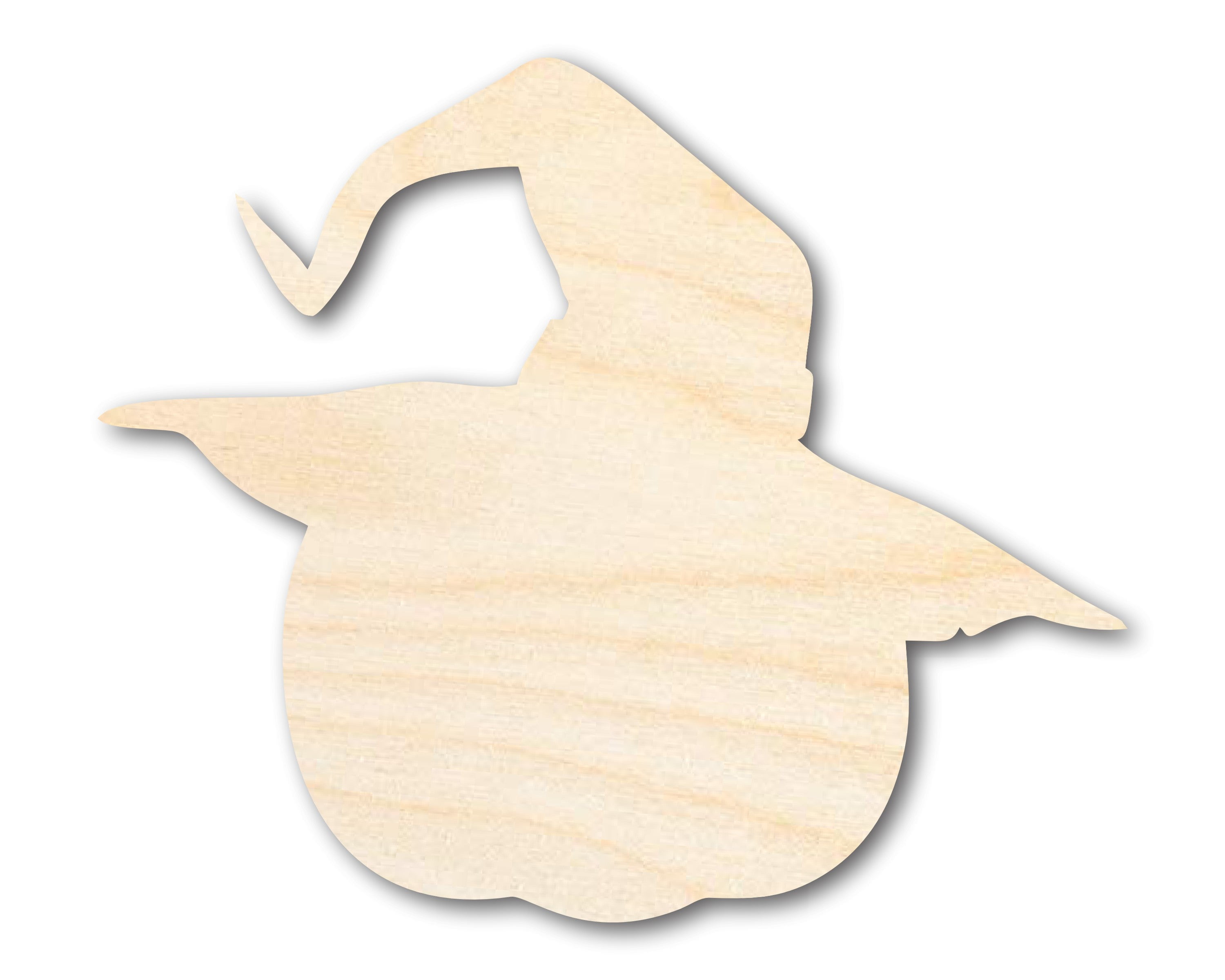 Unfinished Wood Pumpkin Wizard Shape | Craft Cutout | up to 46" DIY 4 ...