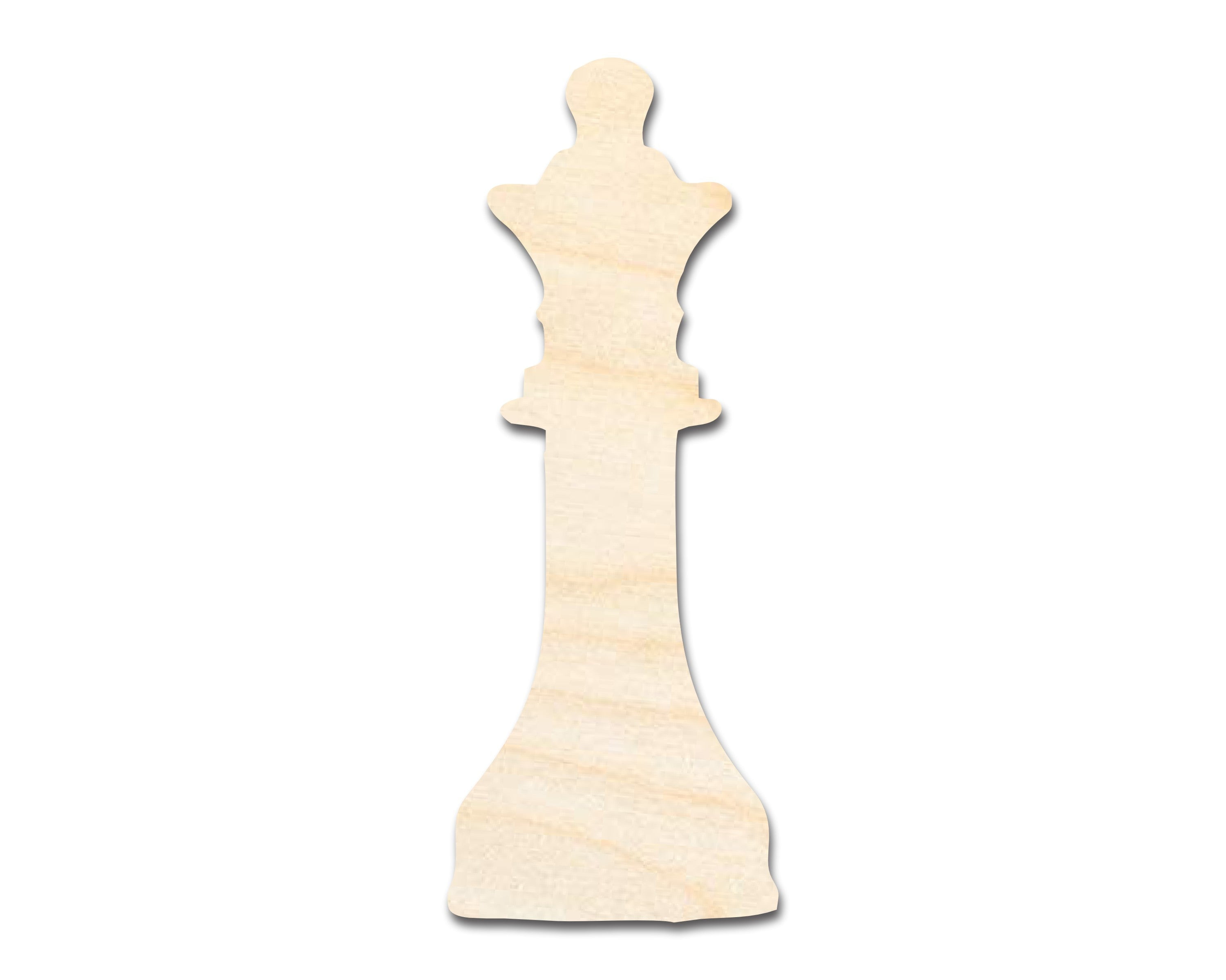 Unfinished Wood Queen Chess Piece Shape | DIY Craft Cutout | up to 46 ...