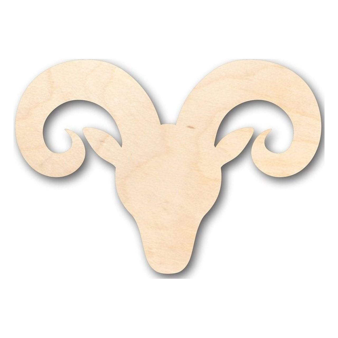 Unfinished Wood Ram Head Sheep Shape - Farm Animal - Craft - up to 46 ...