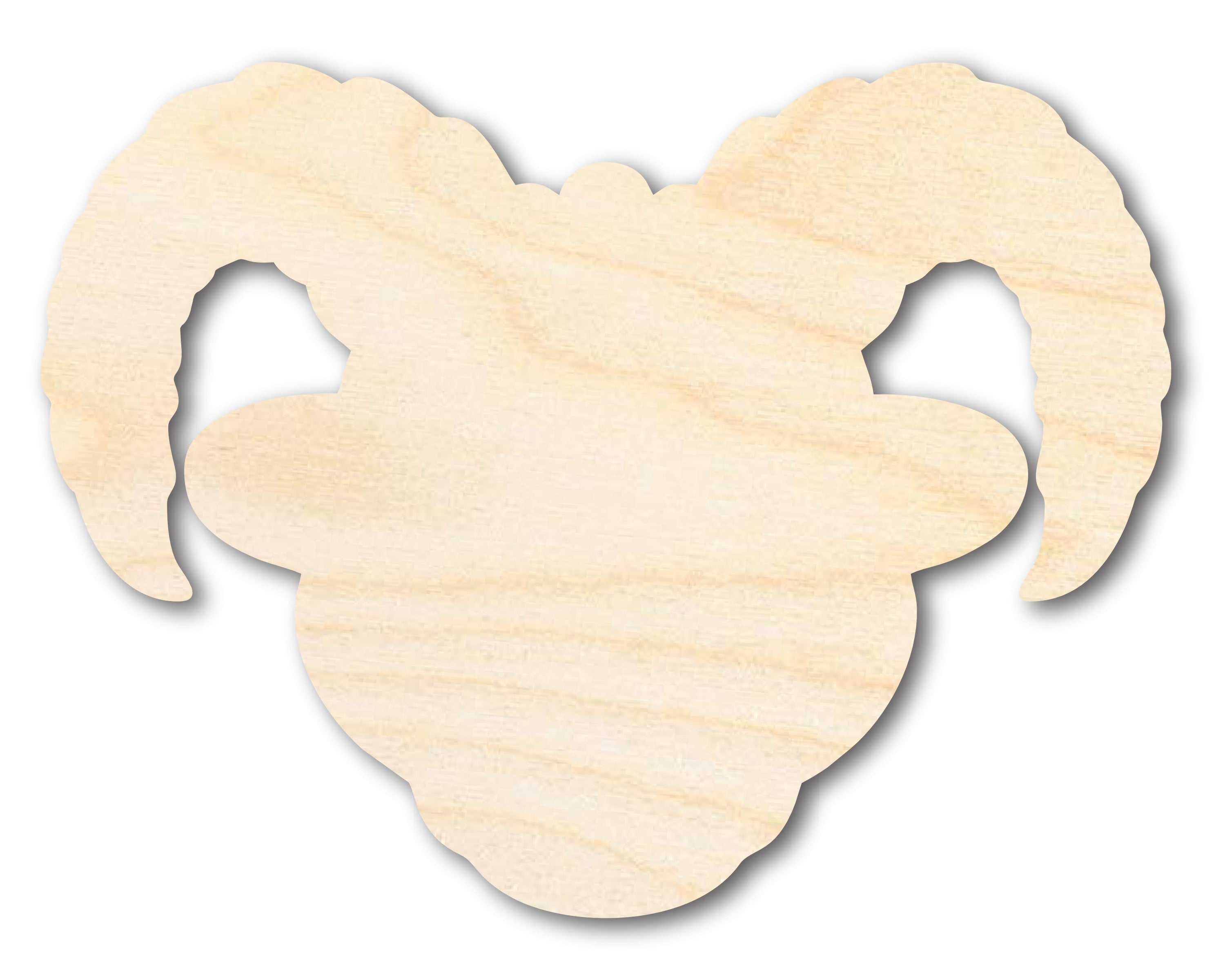 Unfinished Wood Ram Mascot Shape | DIY Craft Cutout | up to 46" DIY 4 ...