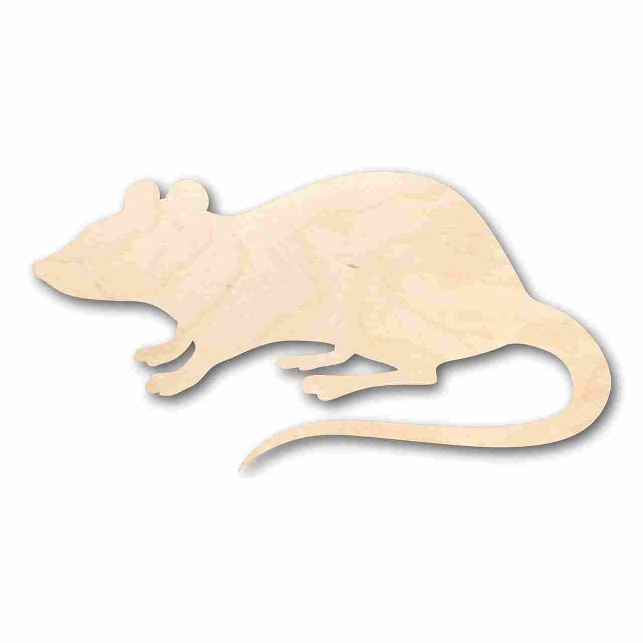 Unfinished Wood Rat Shape - Animal - Wildlife - Craft - up to 46" DIY 8 ...