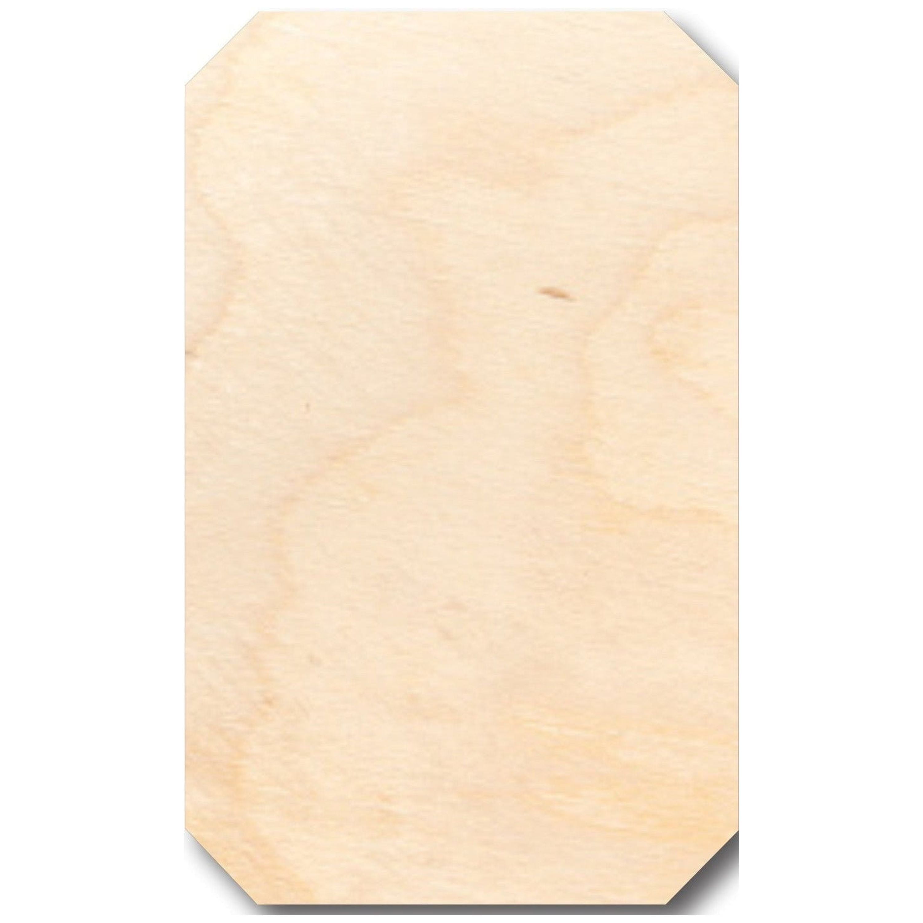 Unfinished Wood Rectangle Gem Shape - Craft - up to 46" DIY 3" / 1/4 ...