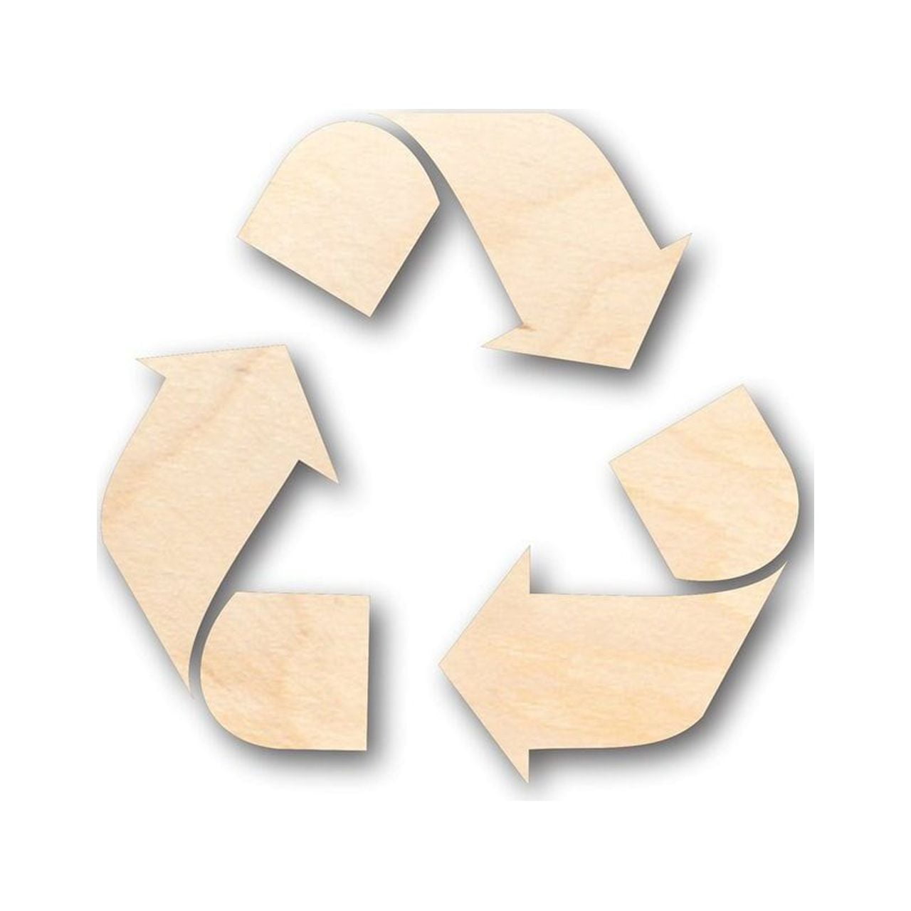 Unfinished Wood Recycling Symbol Shape - (3 Piece) Craft - up to 46 ...