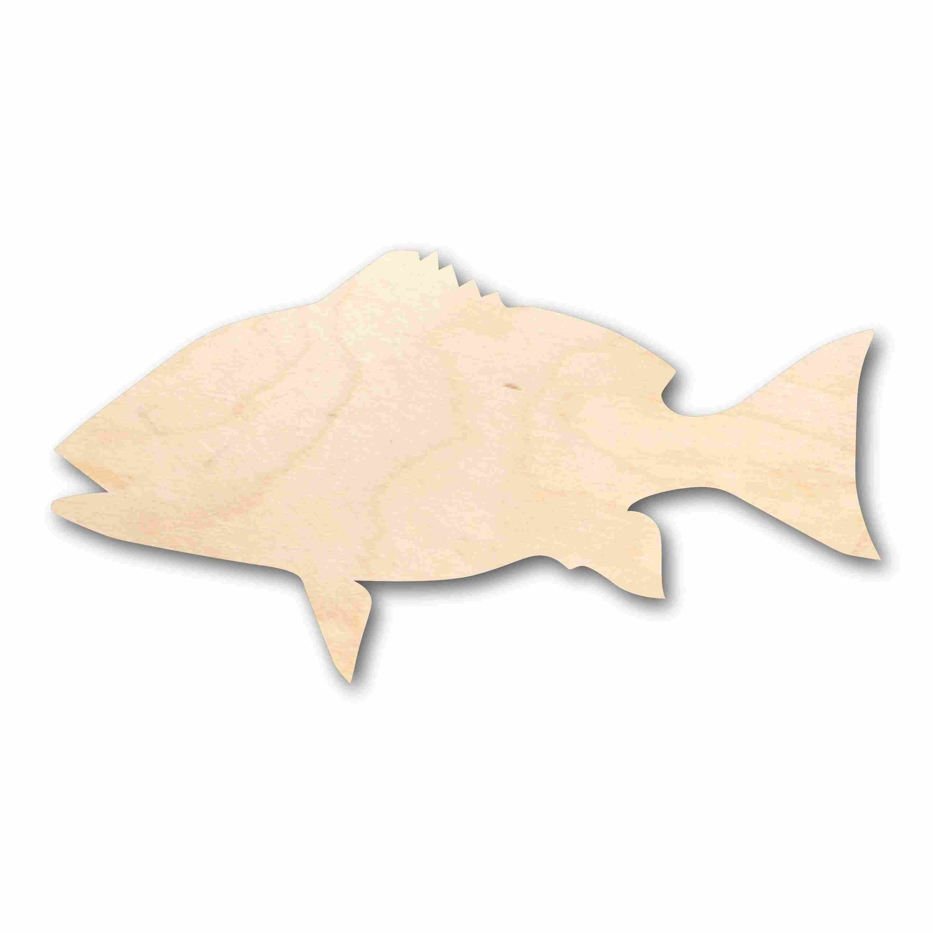 Unfinished Wood Red Snapper Fish Silhouette - Craft- up to 46" DIY 30 ...