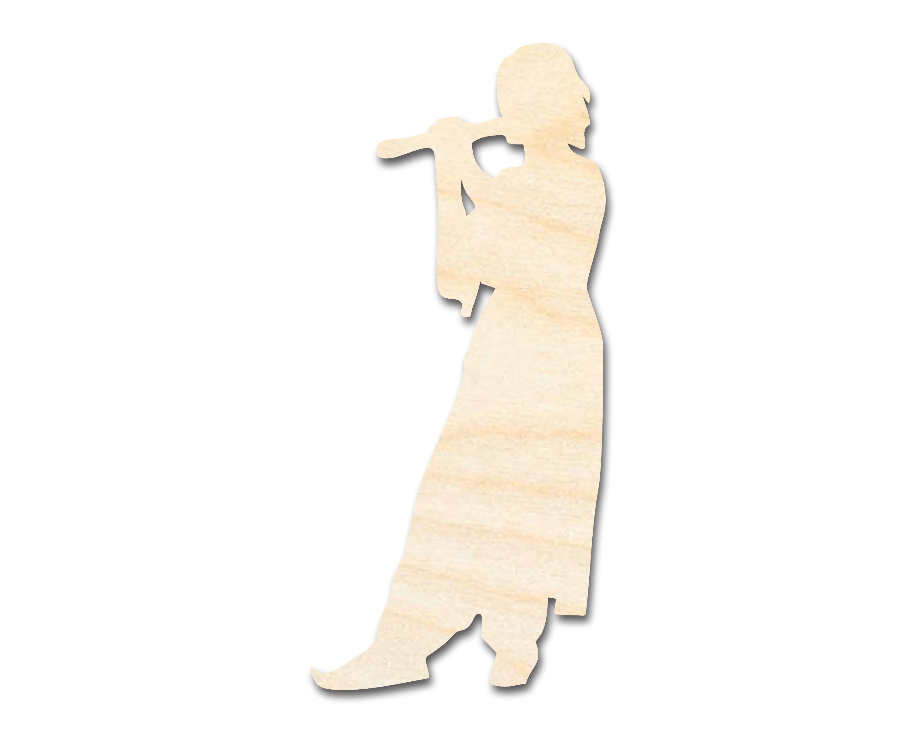 Unfinished Wood Renaissance Bard Shape - Craft - up to 46" 18" / 1 ...