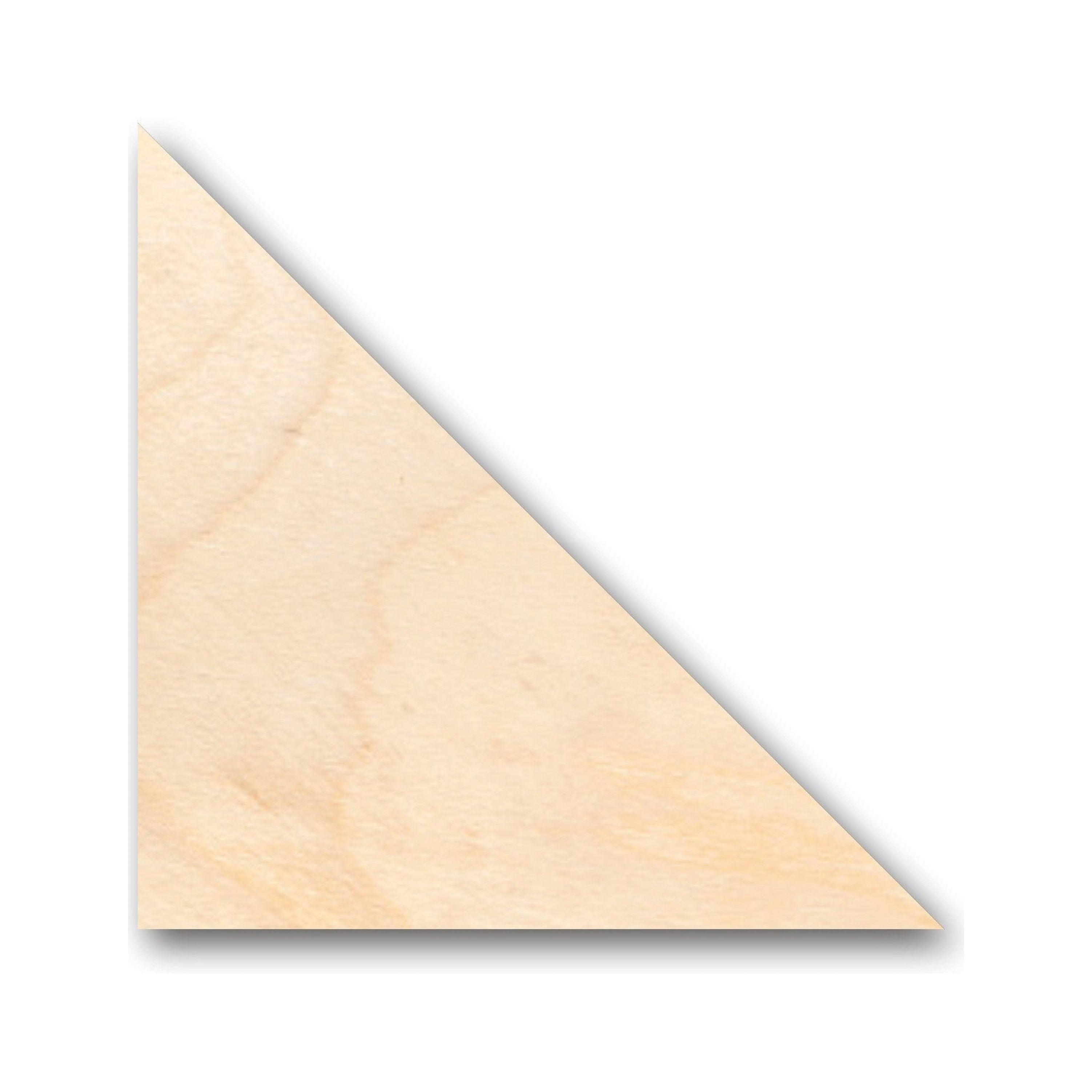 Unfinished Wood Right Triangle Equilateral Shape - Craft - up to 36 ...