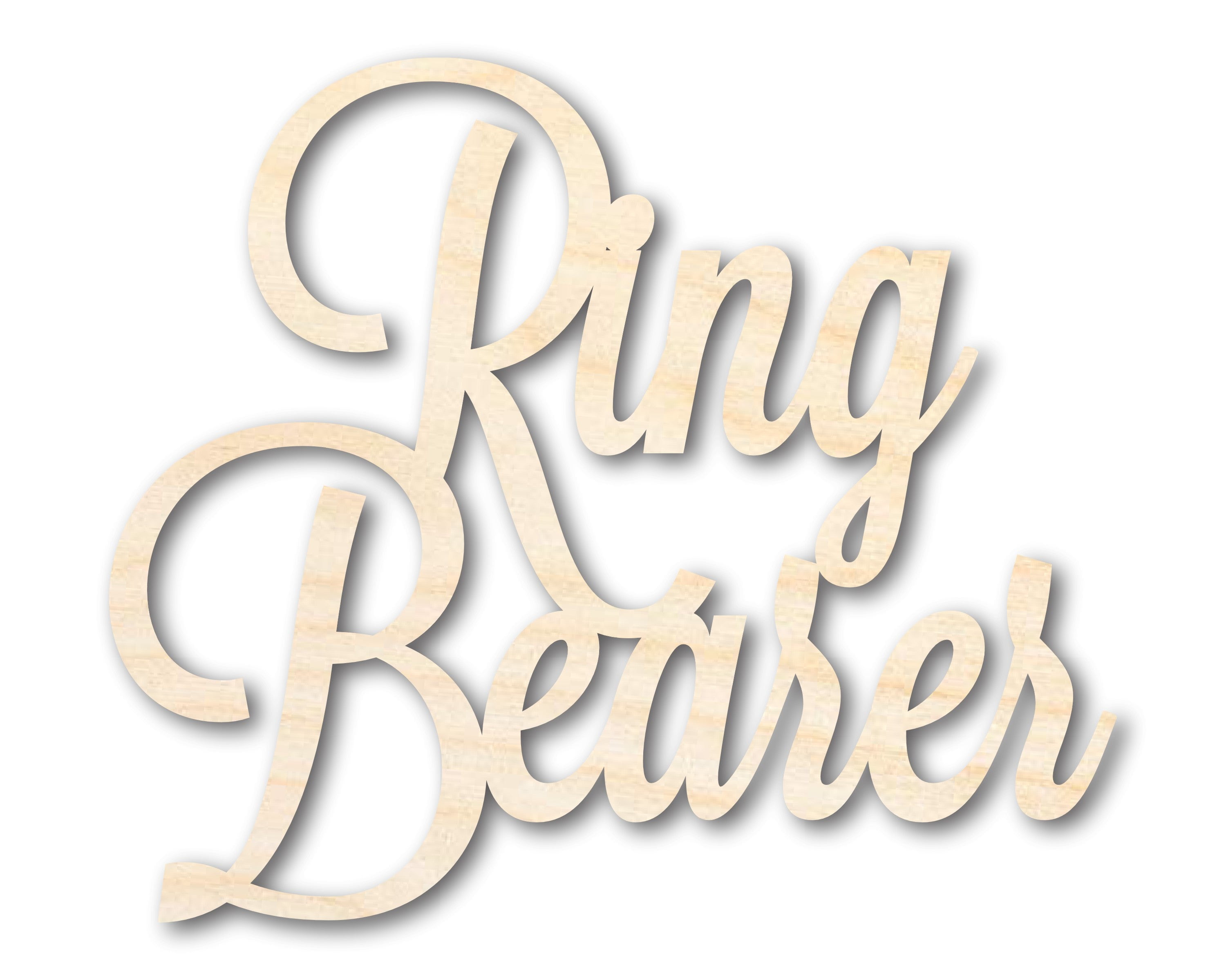 Unfinished Wood Ring Bearer Shape - Word Craft - up to 46" 30" / 3/4 ...