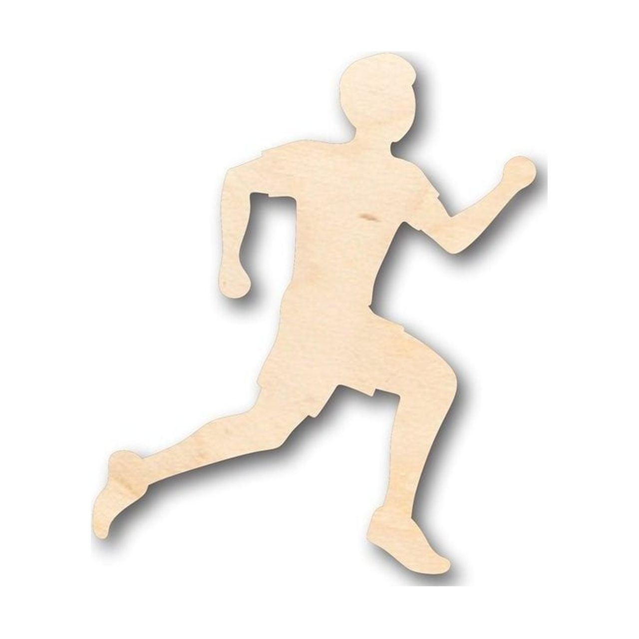 Unfinished Wood Running Boy Shape - Track Cross Country - Sports - Room ...