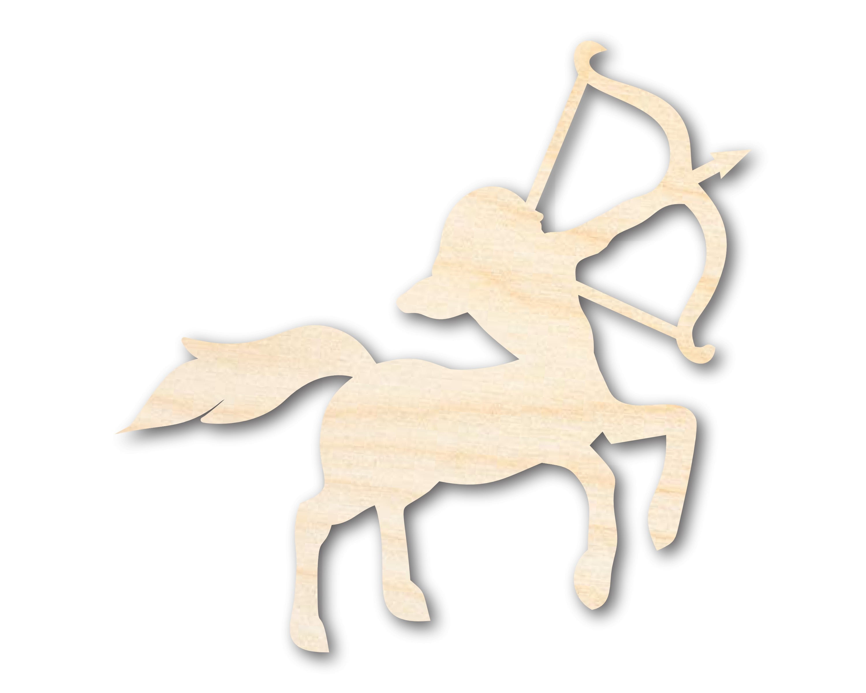 Unfinished Wood Sagittarius Centaur Shape - Zodiac Craft - up to 46" 12 ...