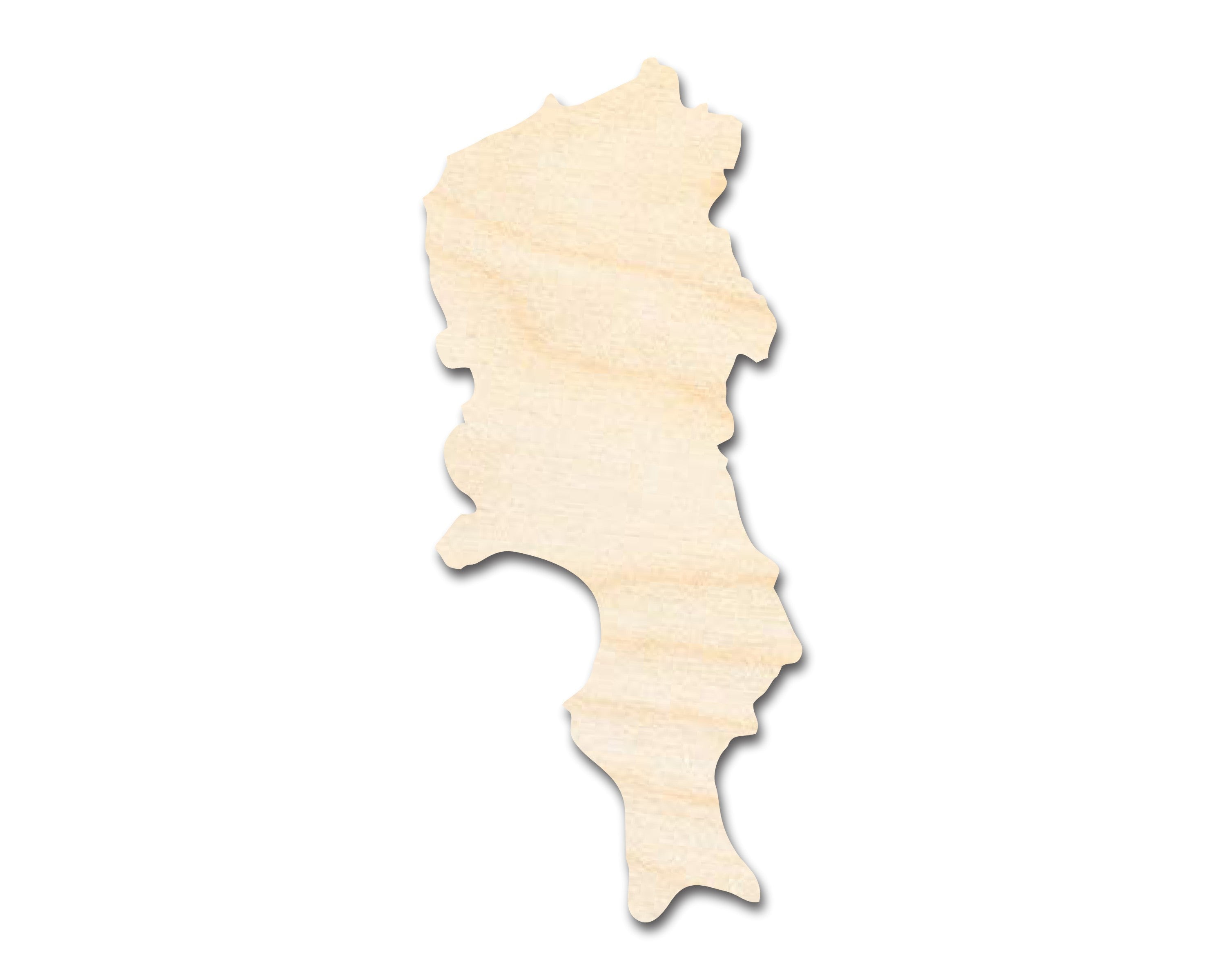 Unfinished Wood Sal Island Shape - Cabo Verde Craft - up to 46" DIY 6 ...