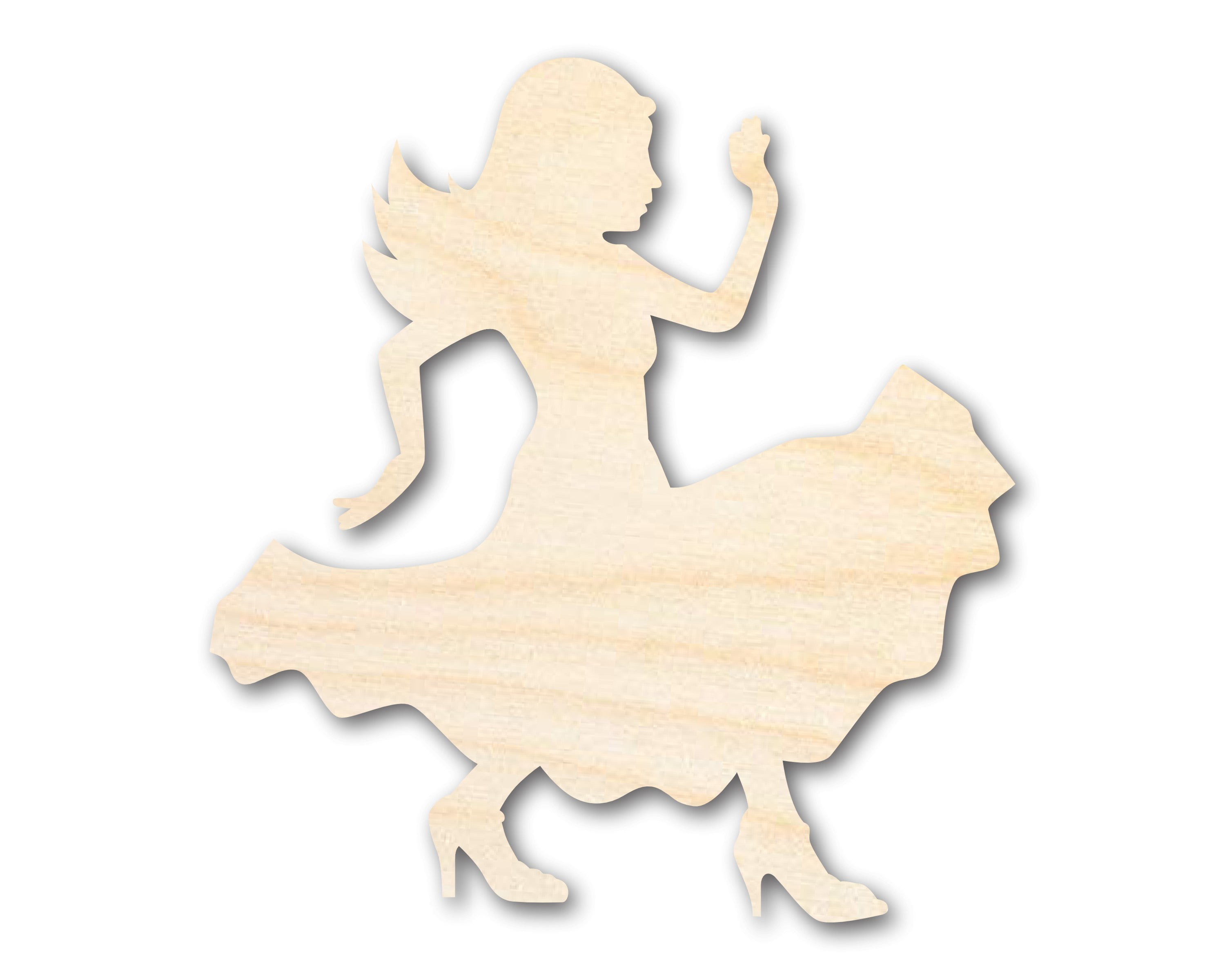 Unfinished Wood Salsa Dancer Shape | DIY Craft Cutout 3" / 1/8 ...