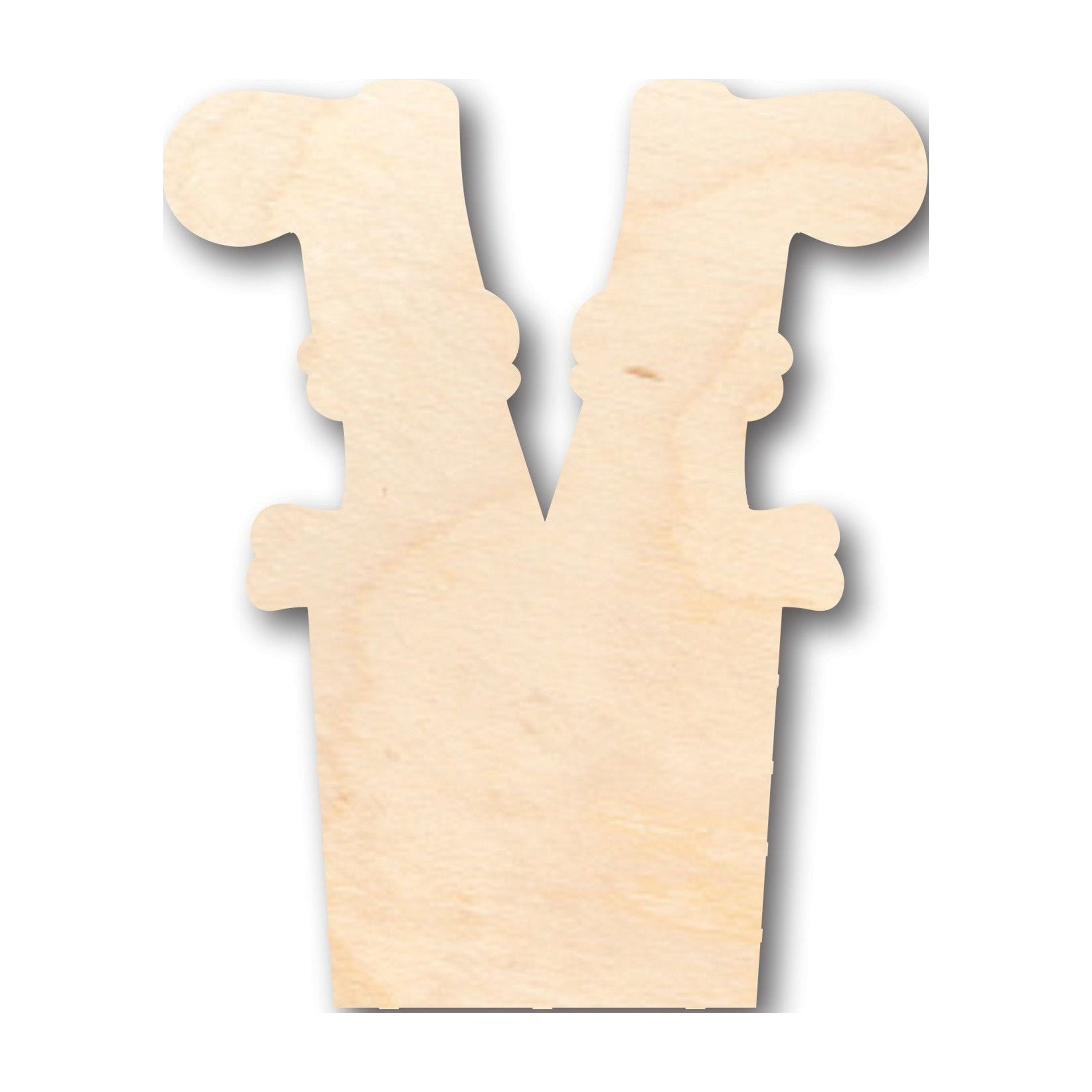 Unfinished Wood Santa Chimney Shape - Craft - up to 46" DIY 4" / 1/8 ...