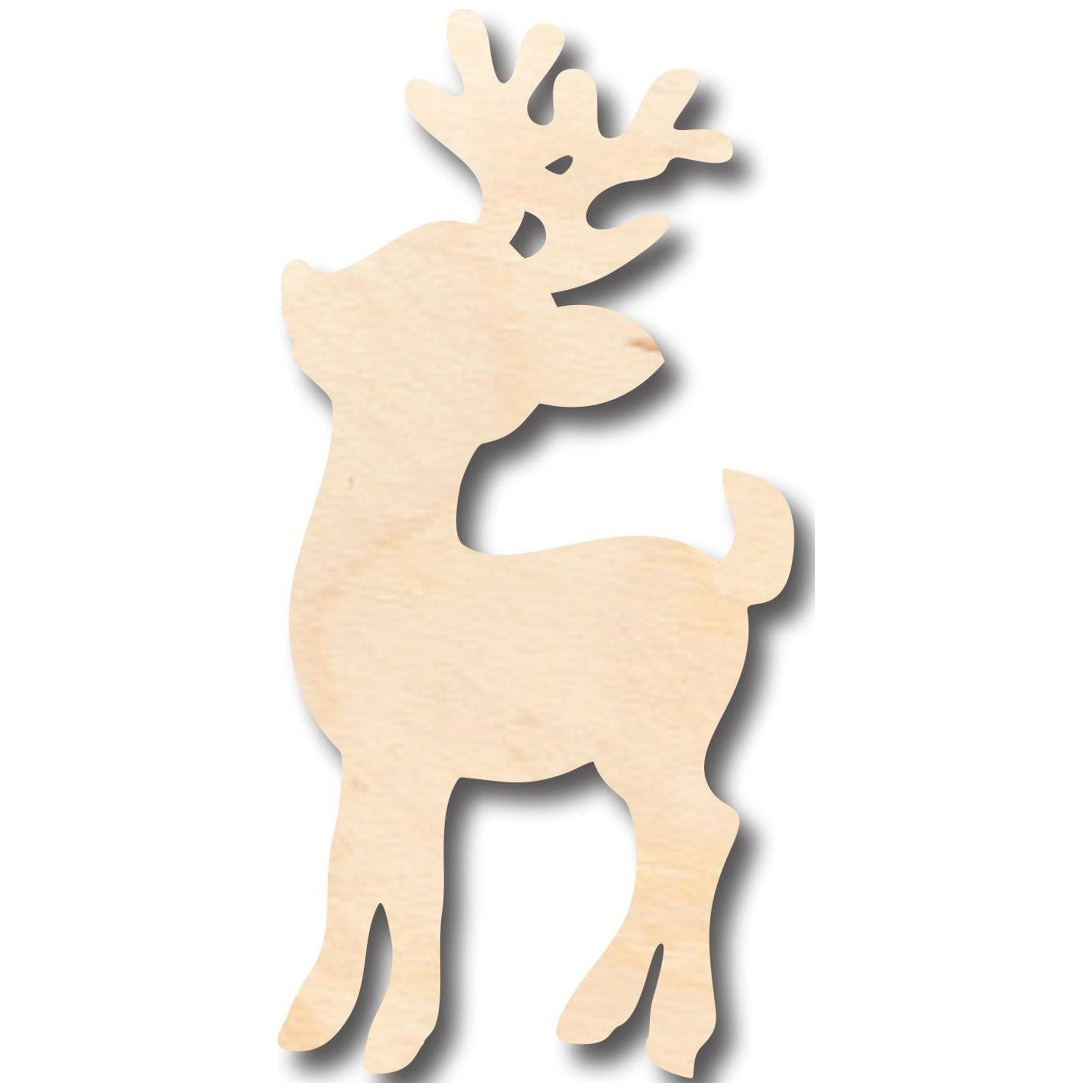 Unfinished Wood Santa's Reindeer Shape - Craft - up to 46" DIY 7" / 1/8 ...