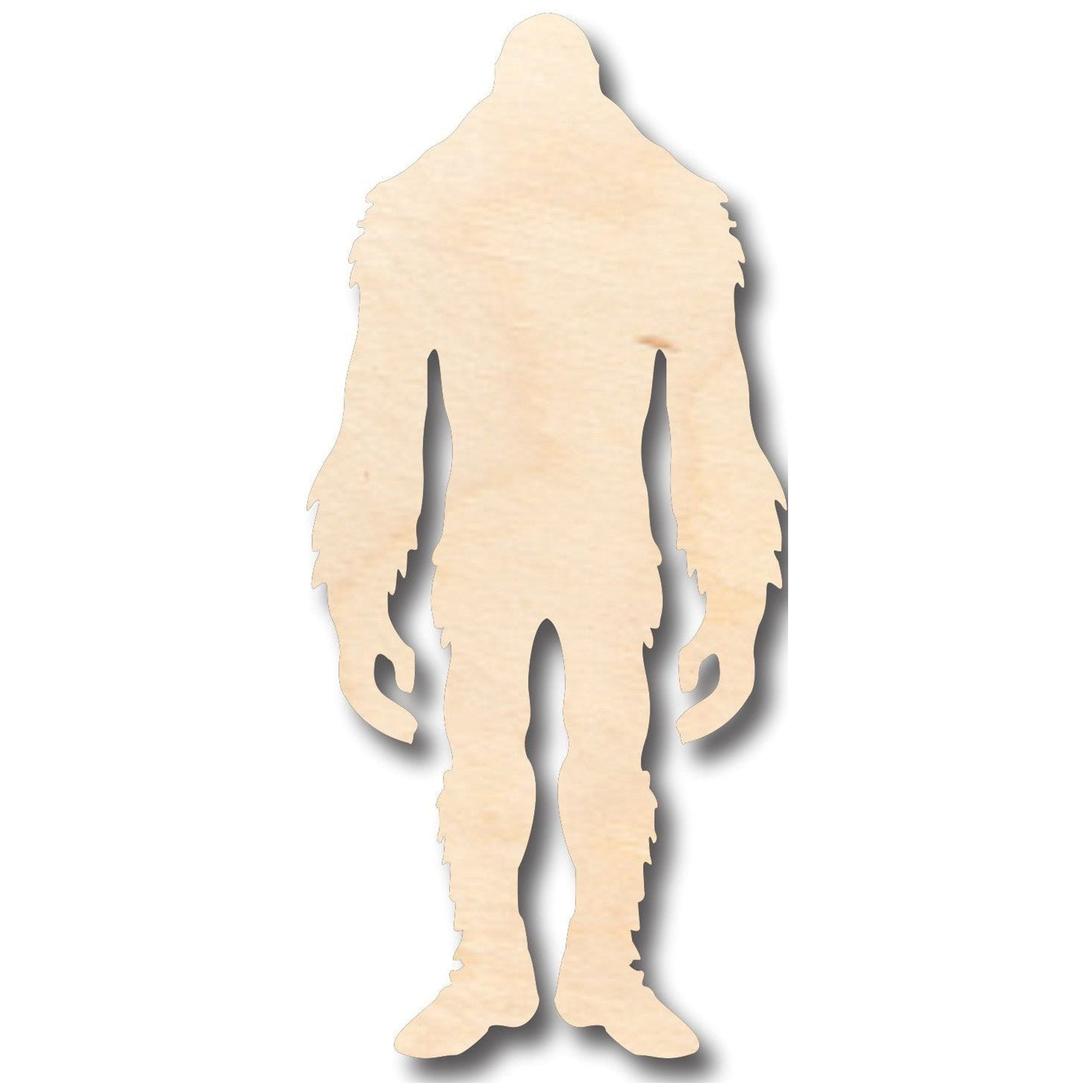 Unfinished Wood Sasquatch Bigfoot Shape - Craft - up to 46" DIY 5" / 1/ ...