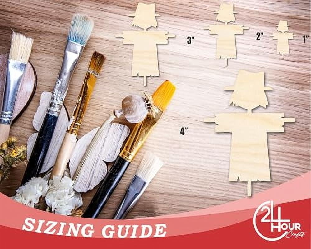 Unfinished Wood Scarecrow Shape | DIY Fall Harvest Craft Cutout | up to ...