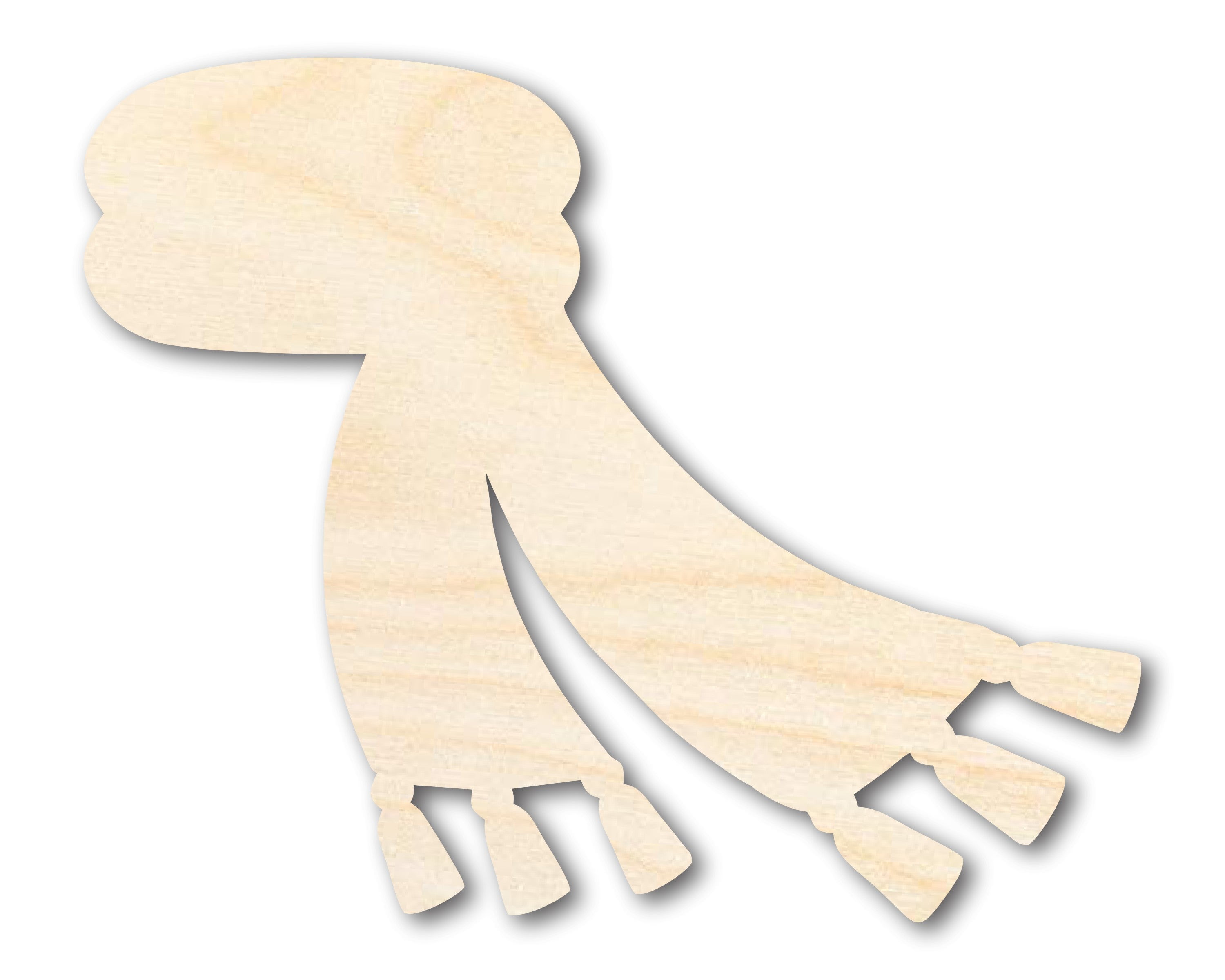 Unfinished Wood Scarf Silhouette | DIY Winter Craft Cutout | up to 46 ...