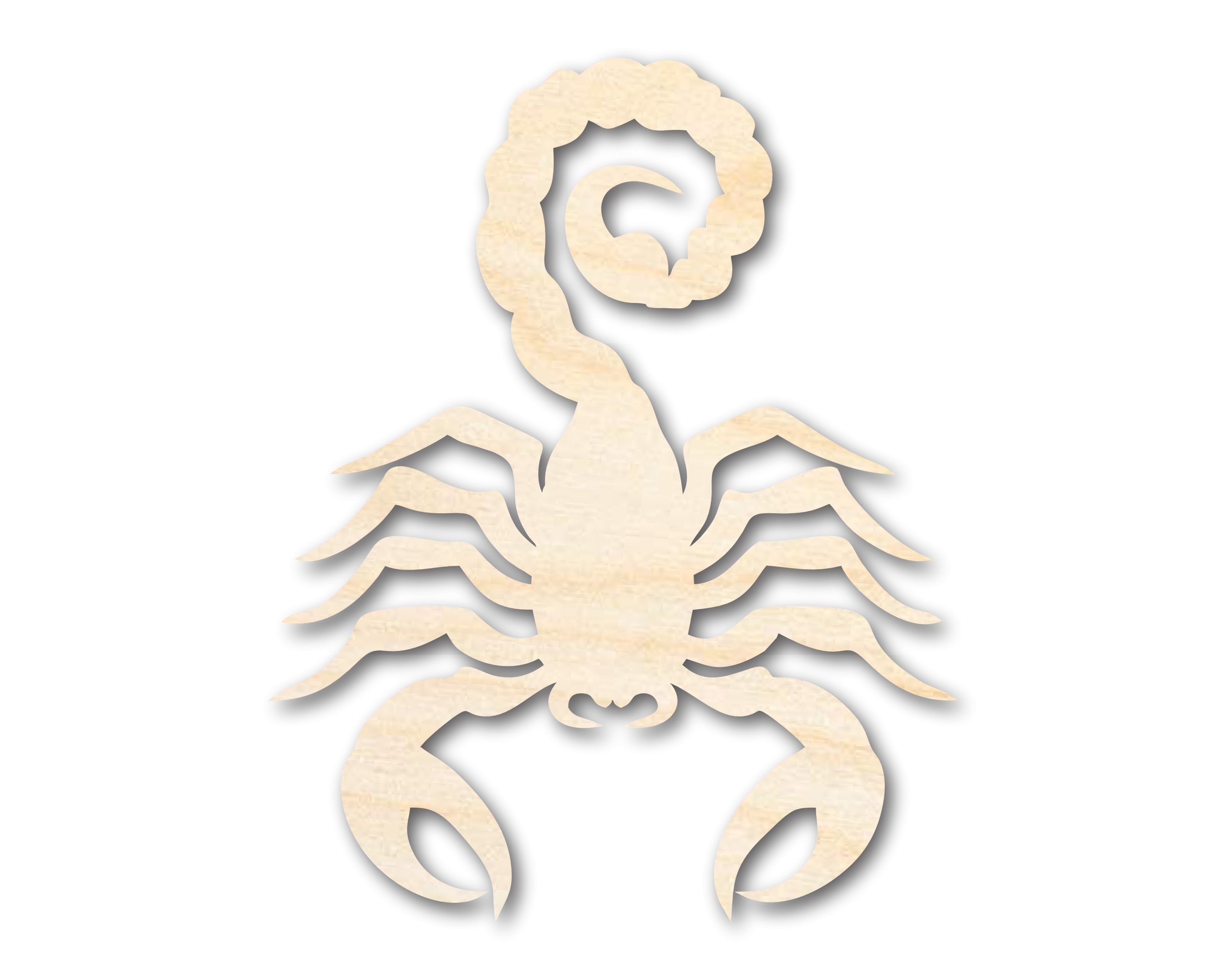 Unfinished Wood Scorpio Shape - Zodiac Craft - up to 46" 36" / 1/2 ...