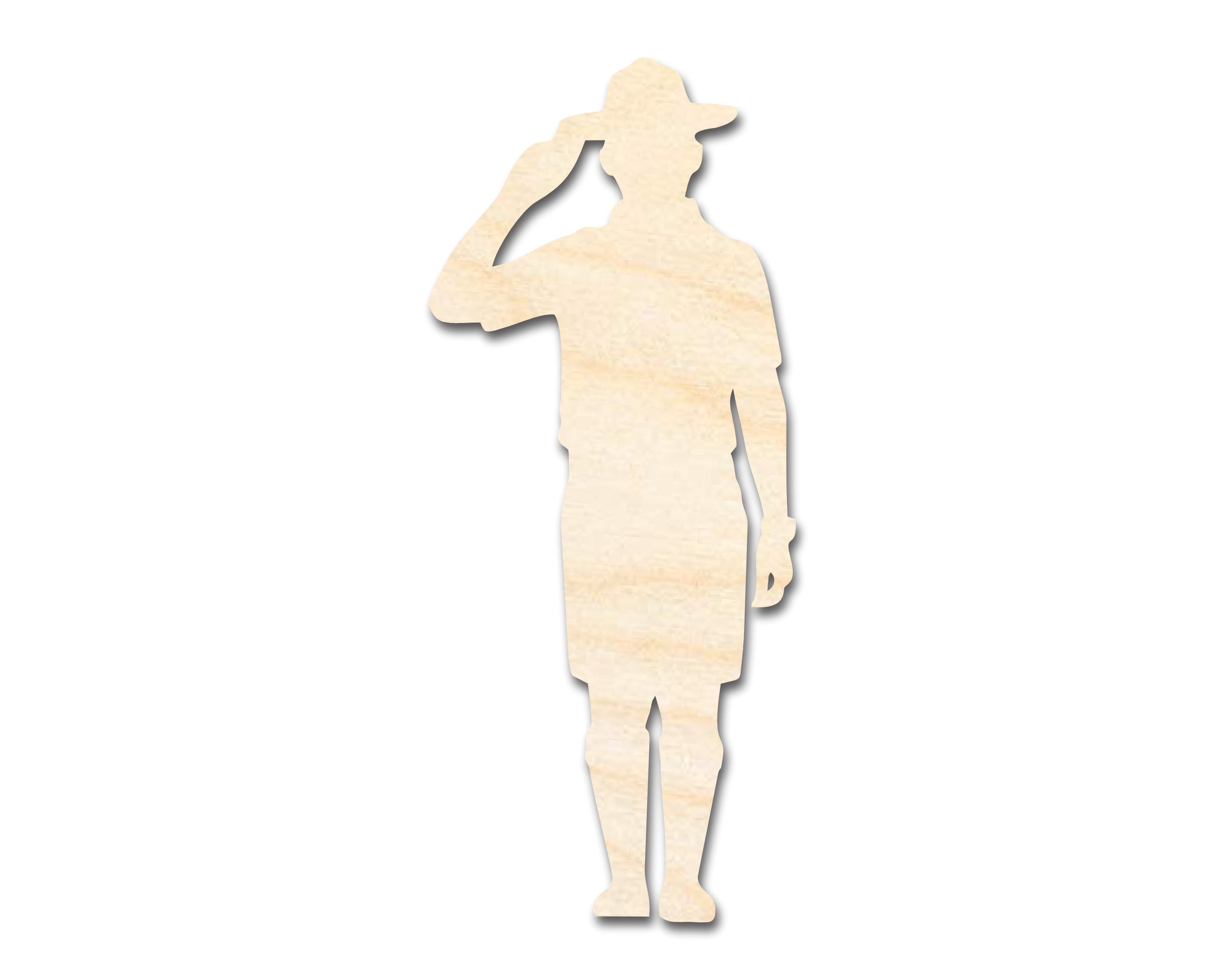 Unfinished Wood Scout Boy Silhouette | DIY Craft Cutout 30" / 1/4 ...