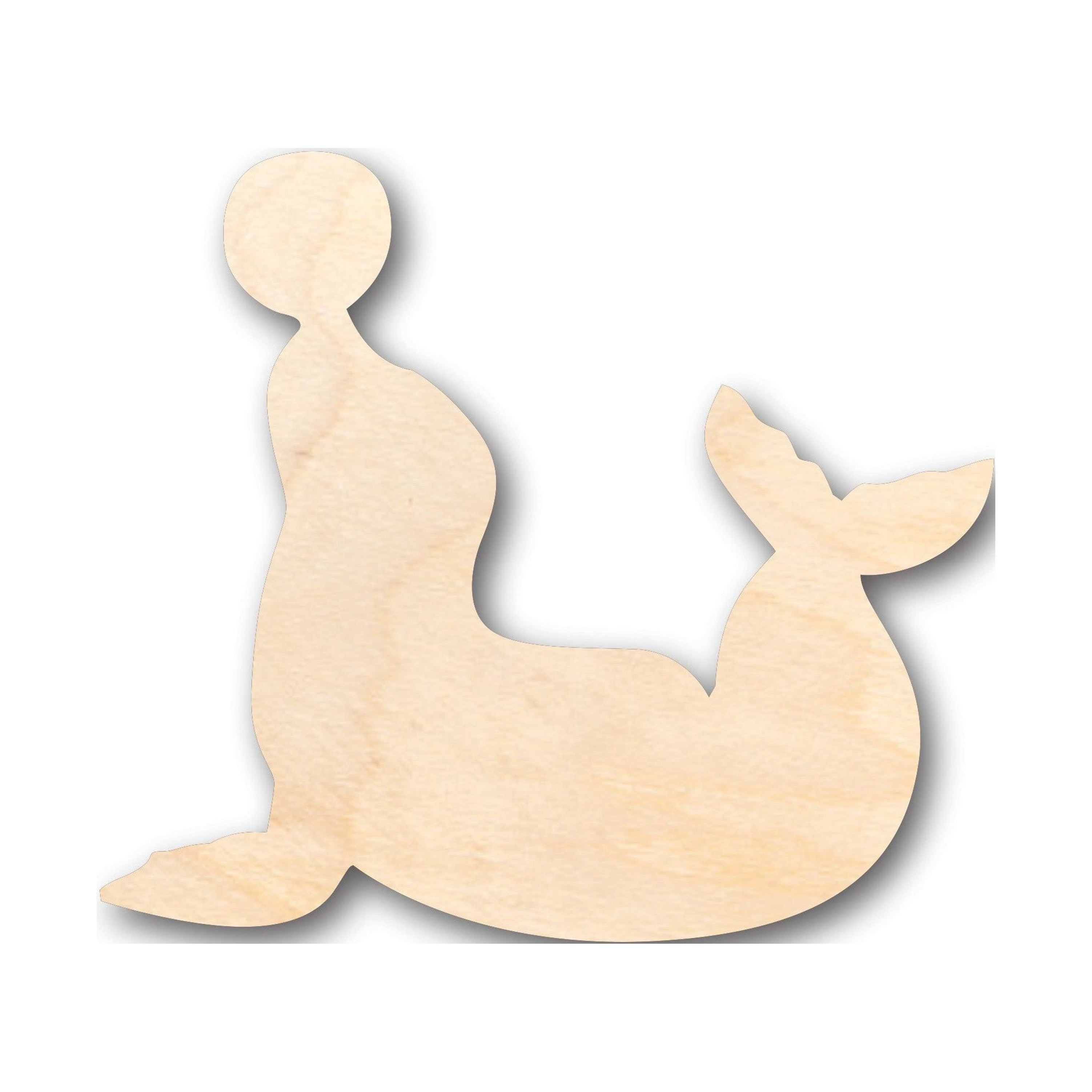 Unfinished Wood Seal Shape - Craft - up to 46" DIY 18" / 1/8" - Walmart.com