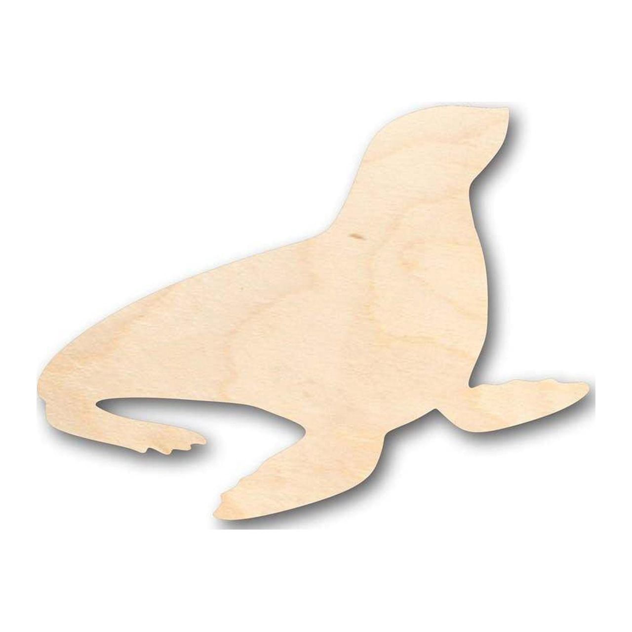 Unfinished Wood Seal Shape - Ocean - Nursery - Craft - up to 46" DIY 46 ...