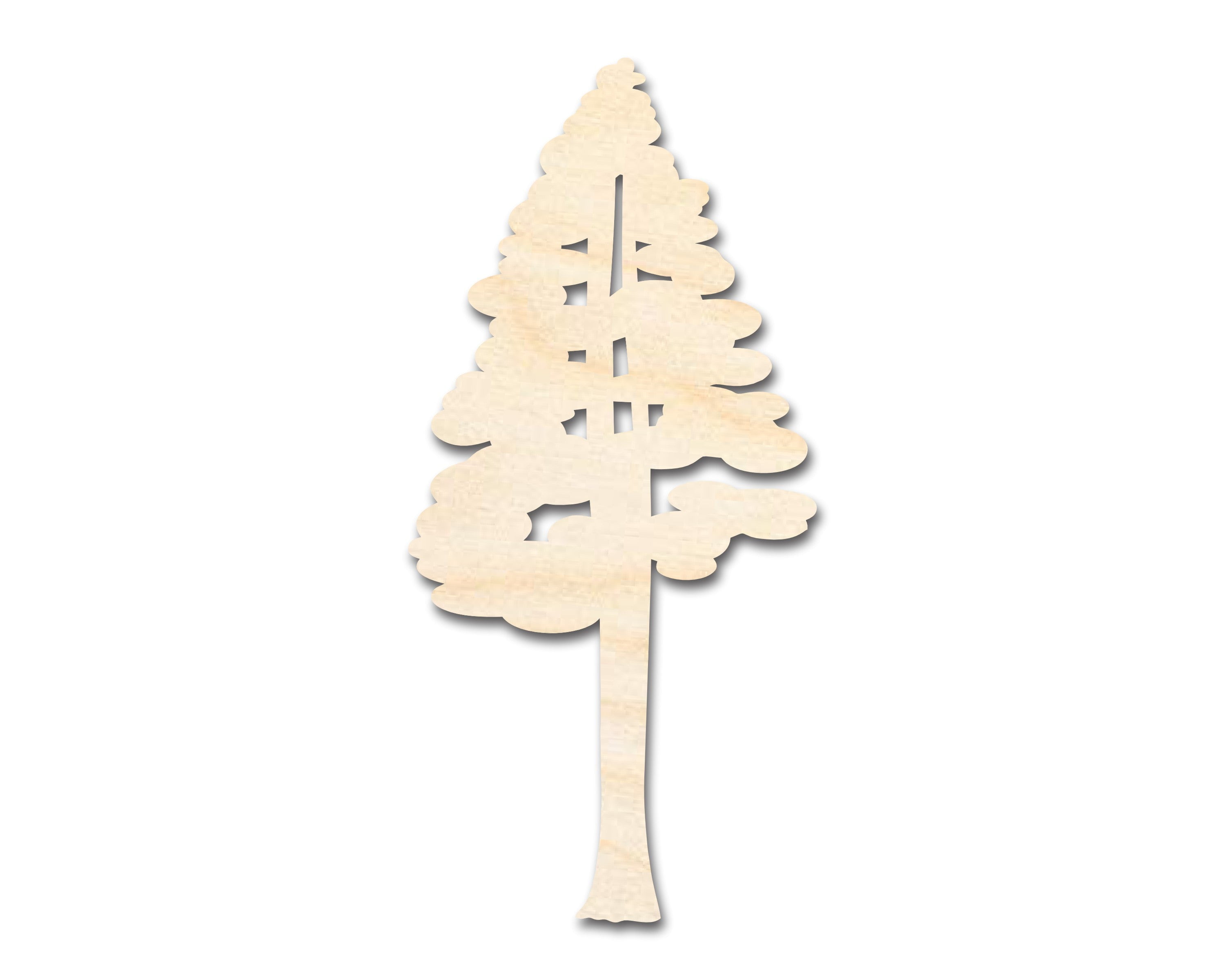 Unfinished Wood Sequoia Tree Shape - Craft - up to 46" 8" / 1/4 ...