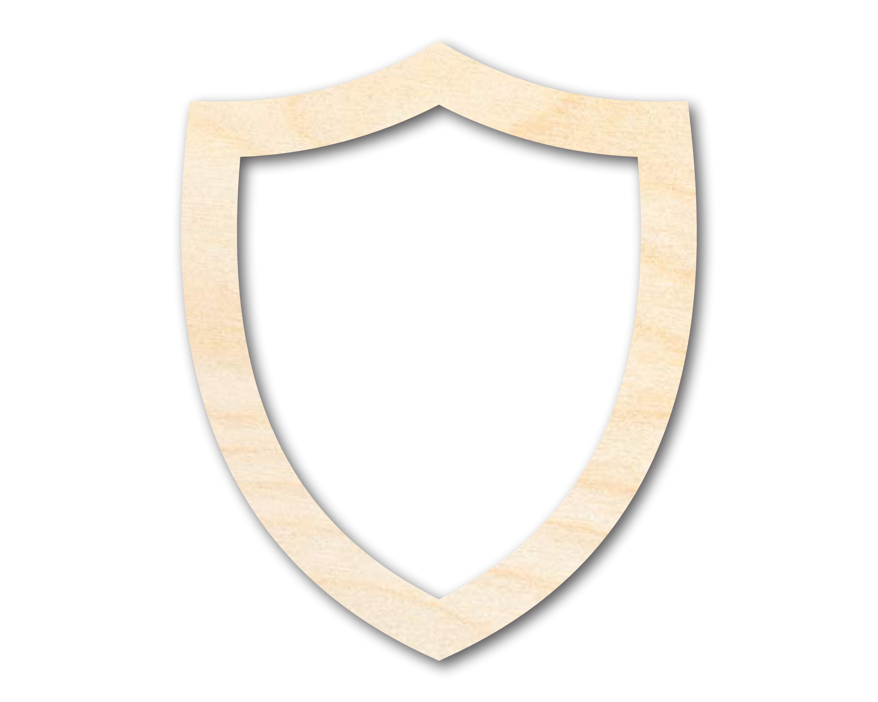 Unfinished Wood Shield Head Outline Shape | DIY Craft Cutout | up to 46 ...