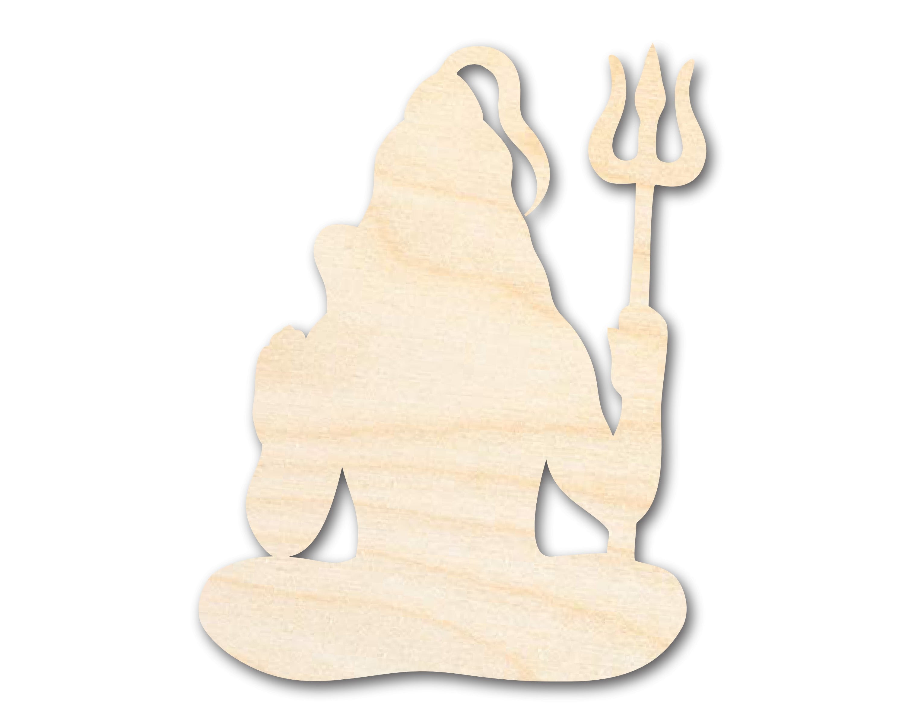 Unfinished Wood Shiva Shape - Craft - up to 36" 46" / 3/4" - Walmart.com