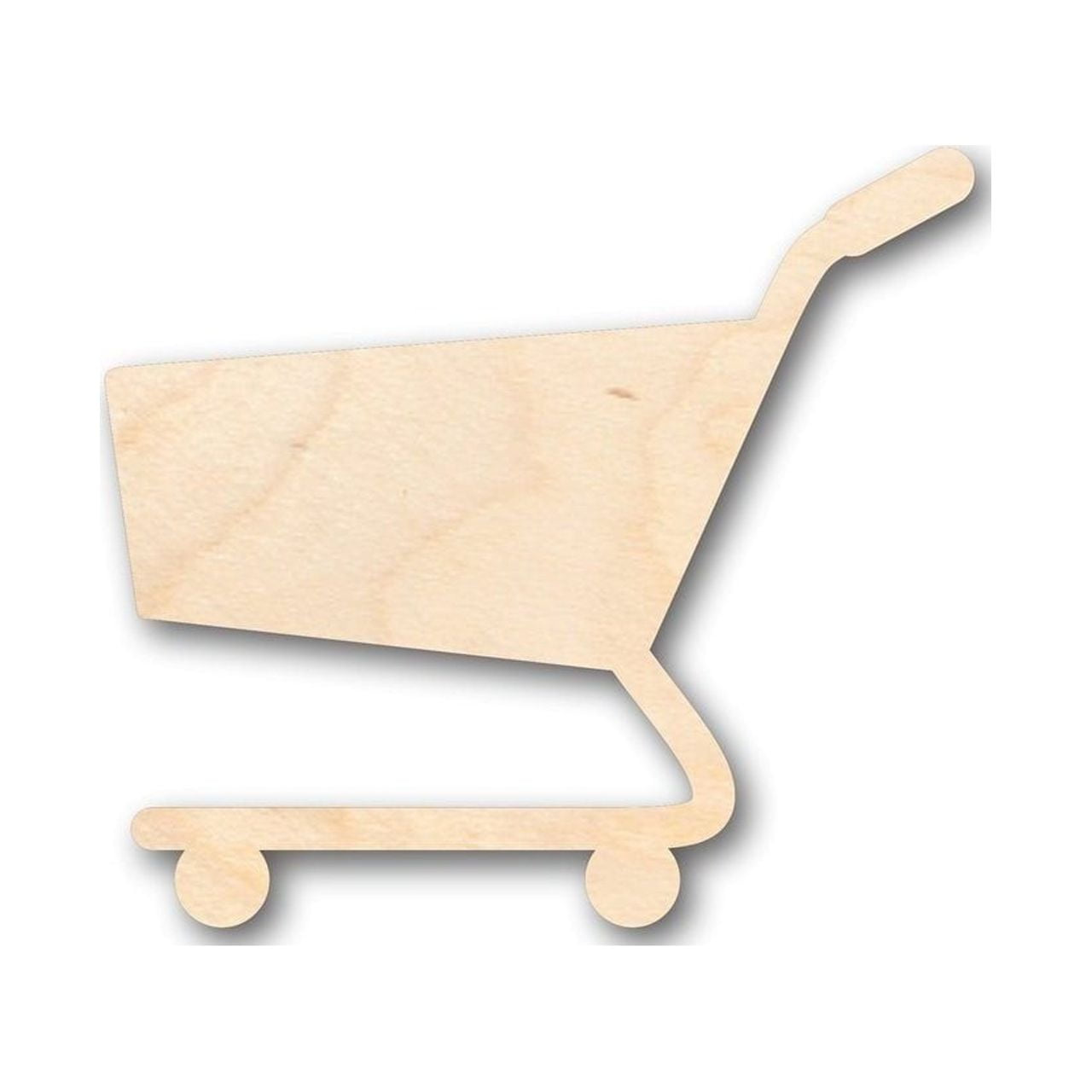 Unfinished Wood Shopping Cart Shape - Craft - up to 24" DIY 42" / 3/4 ...
