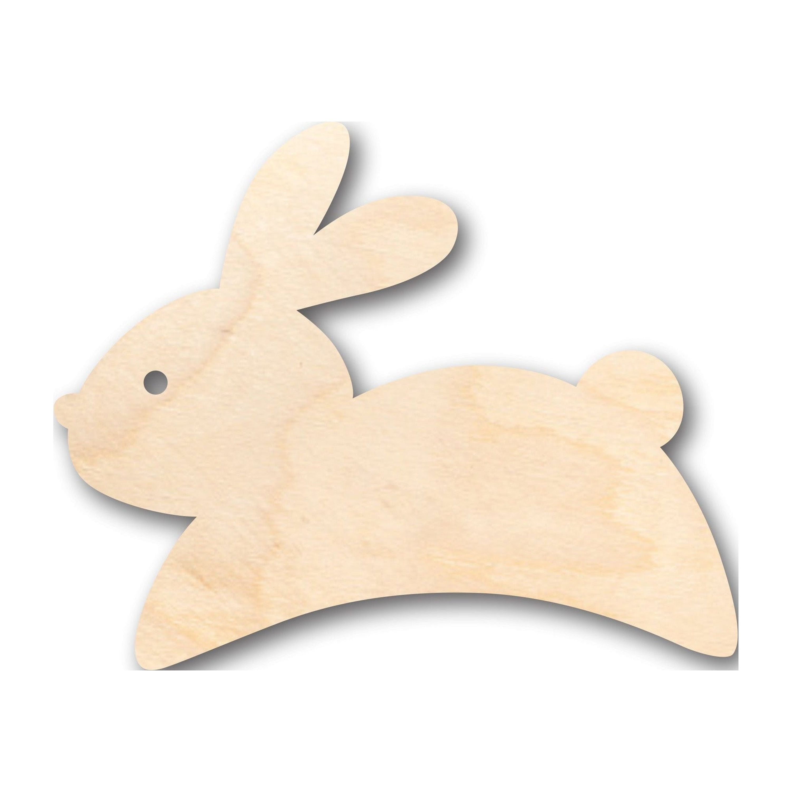 Unfinished Wood Simple Bunny Shape - Craft - up to 46" DIY 4" / 1/4 ...