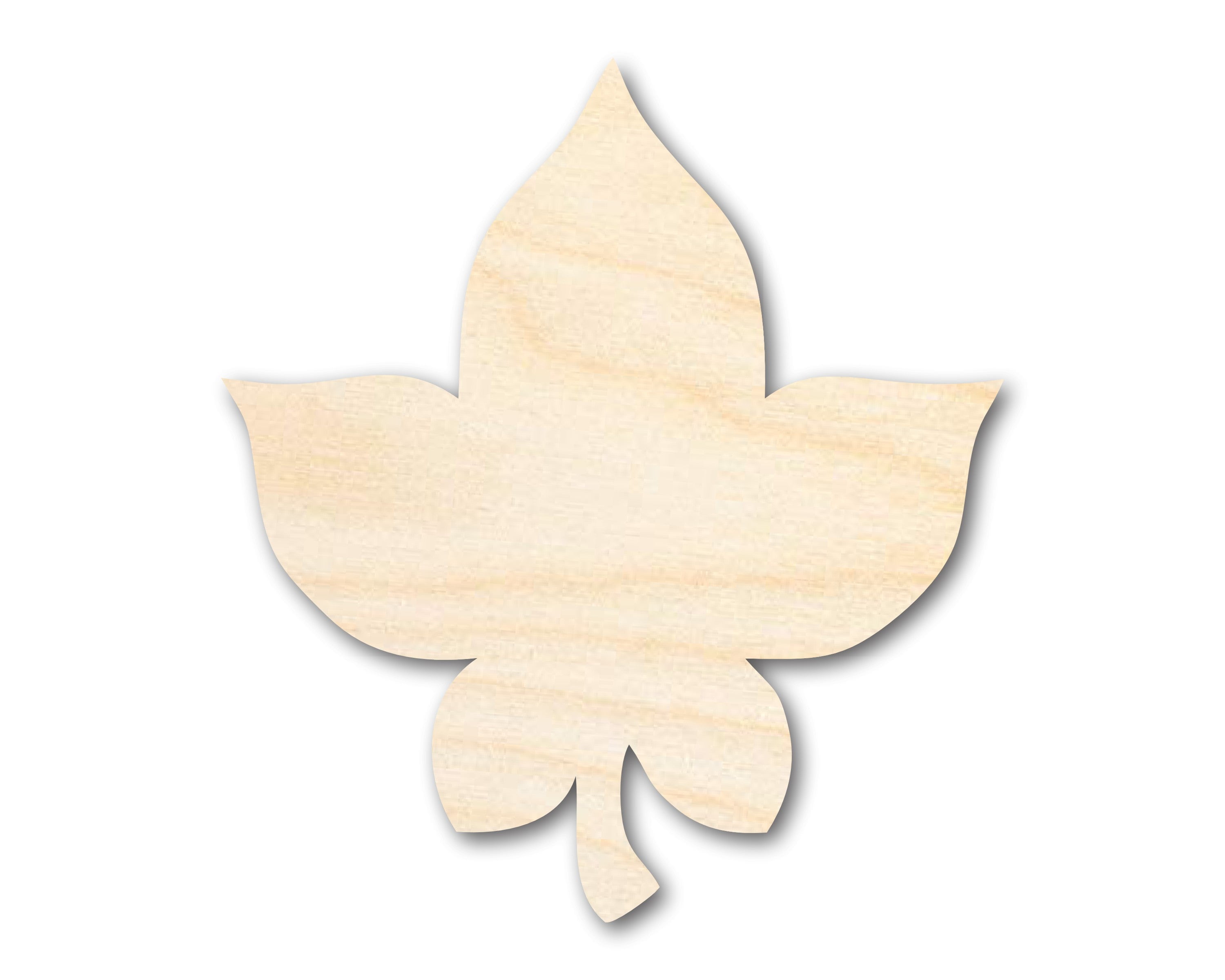 Unfinished Wood Simple Fall Leaf Shape | DIY Craft Cutout | up to 46 ...