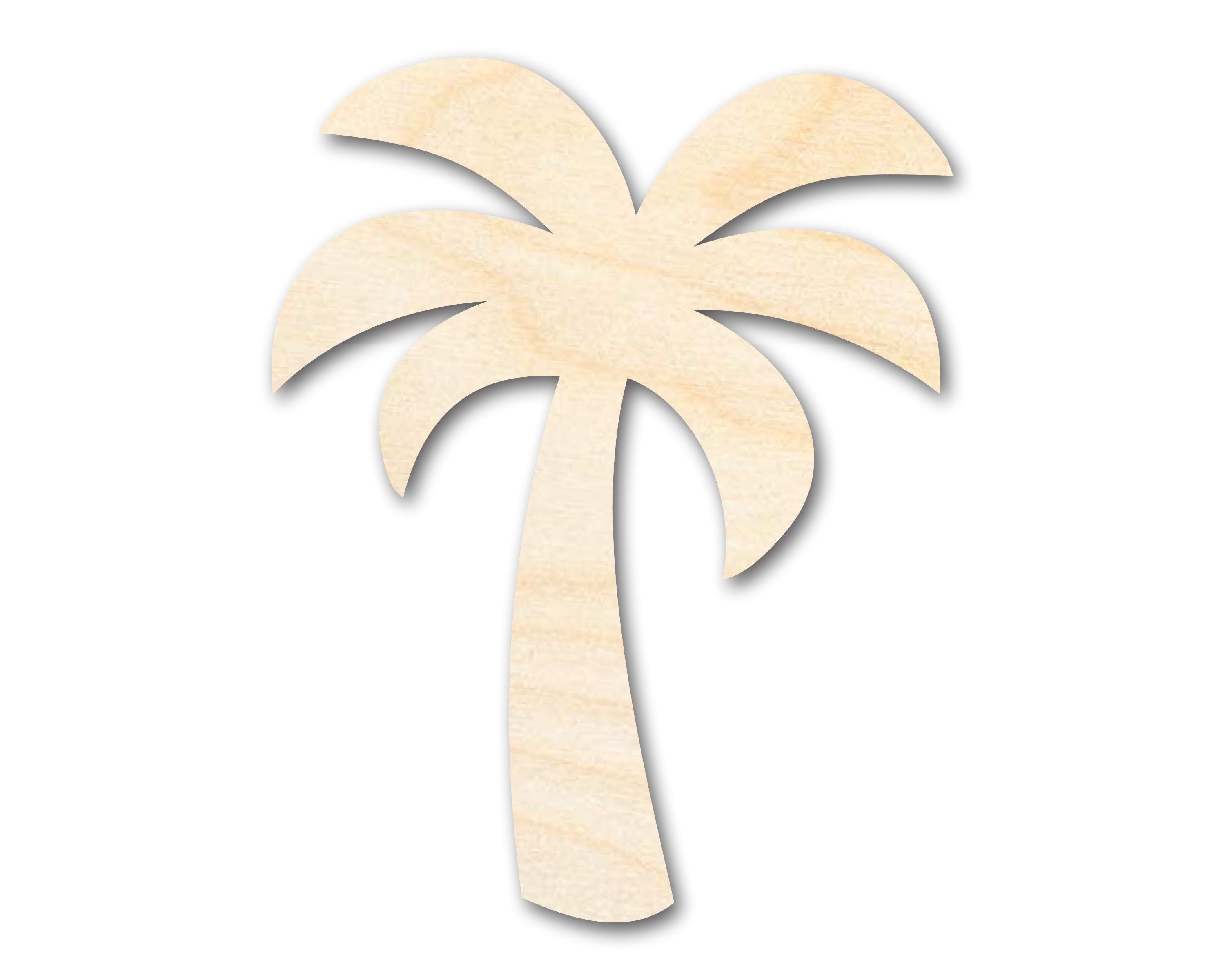 Unfinished Wood Simple Palm Tree Silhouette | DIY Tropical Beach Craft ...