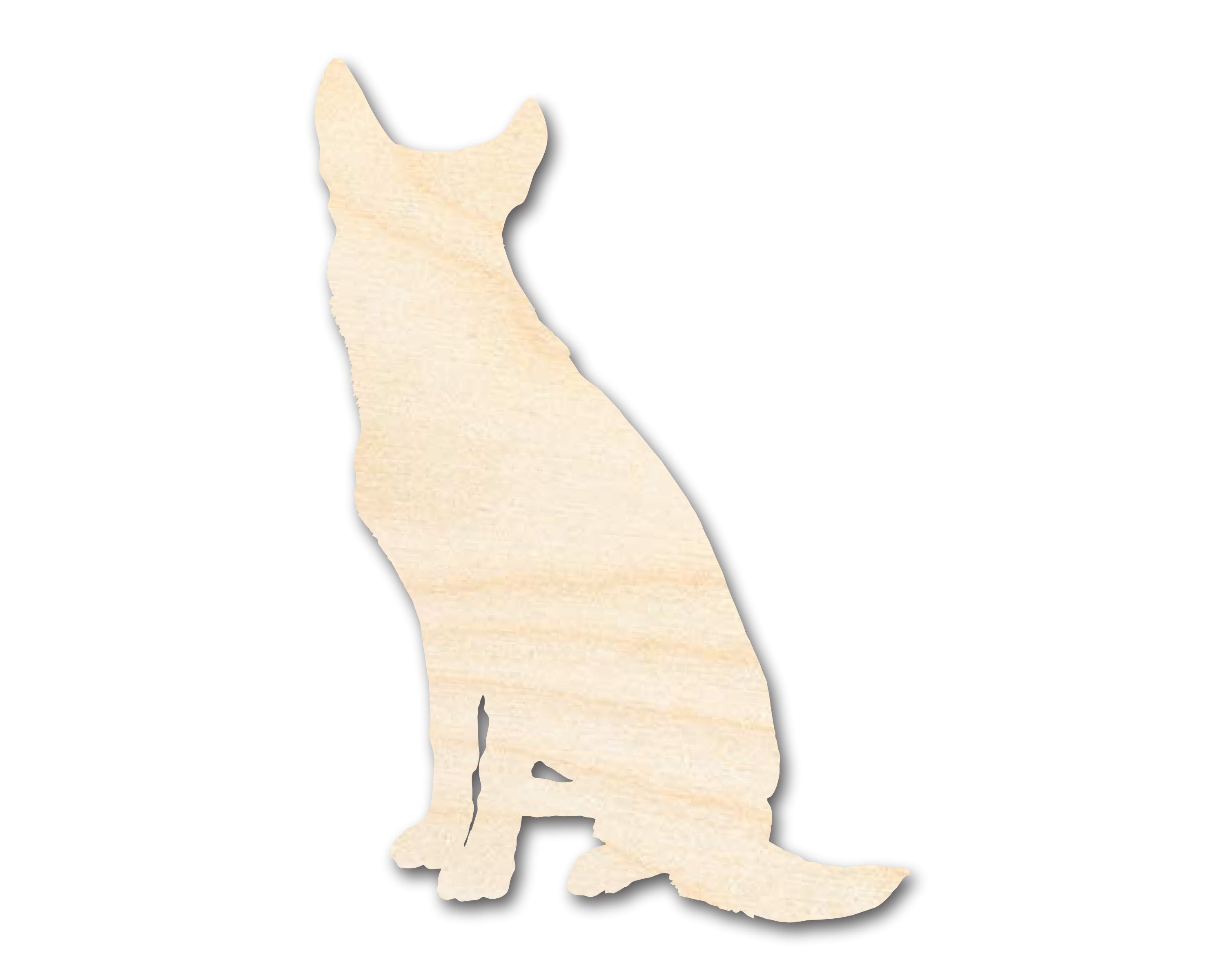 Unfinished Wood Sitting Dog Shape - up to 46" 5" / 1/2" - Walmart.com