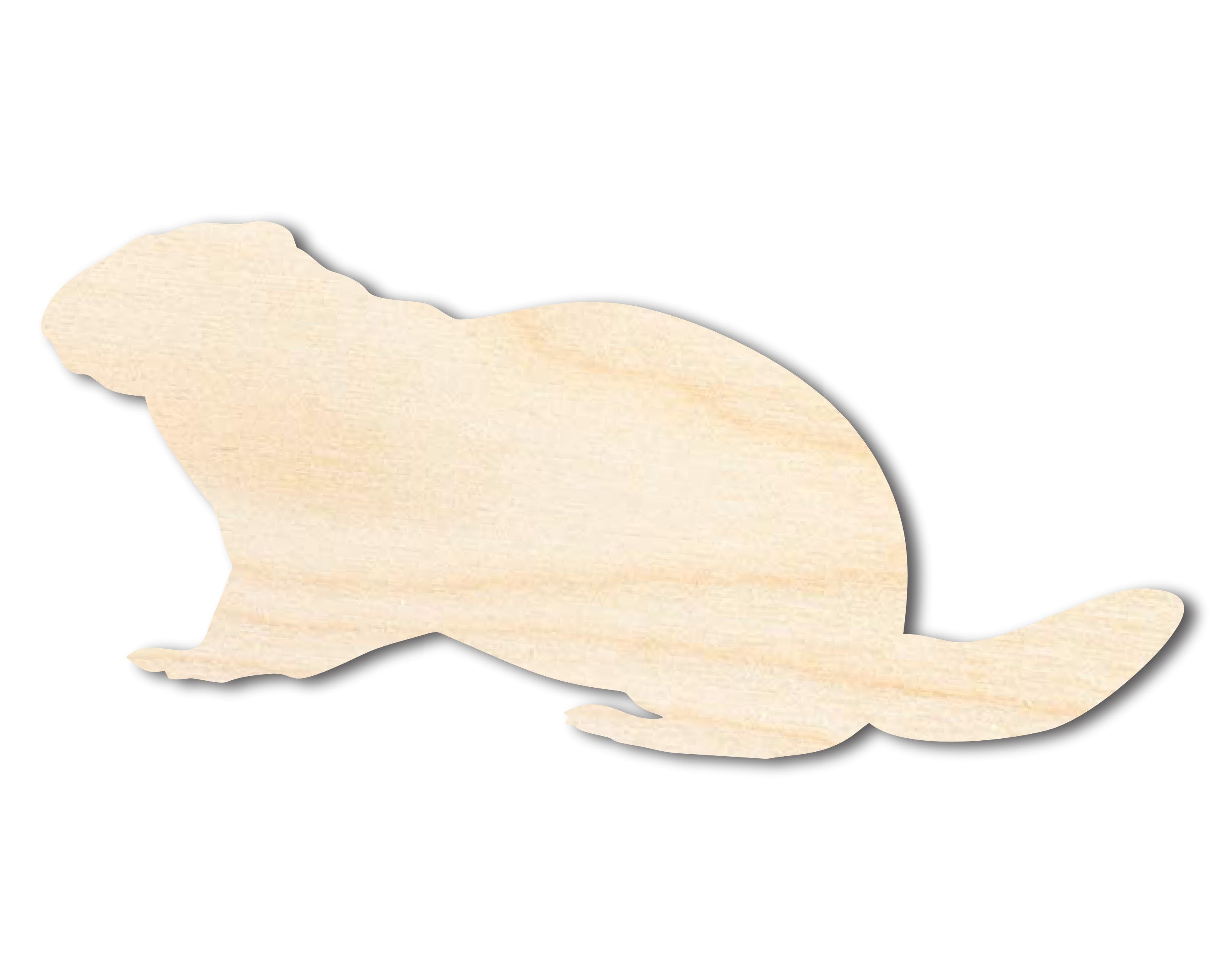 Unfinished Wood Sitting Groundhog Shape | Groundhog Day | DIY Craft ...