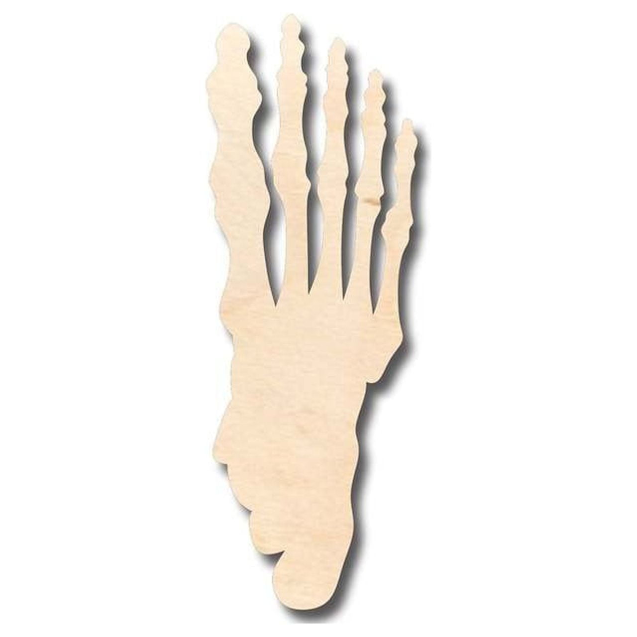 Unfinished Wood Skeleton Foot Shape - Bones - Craft- up to 46" DIY 6 ...
