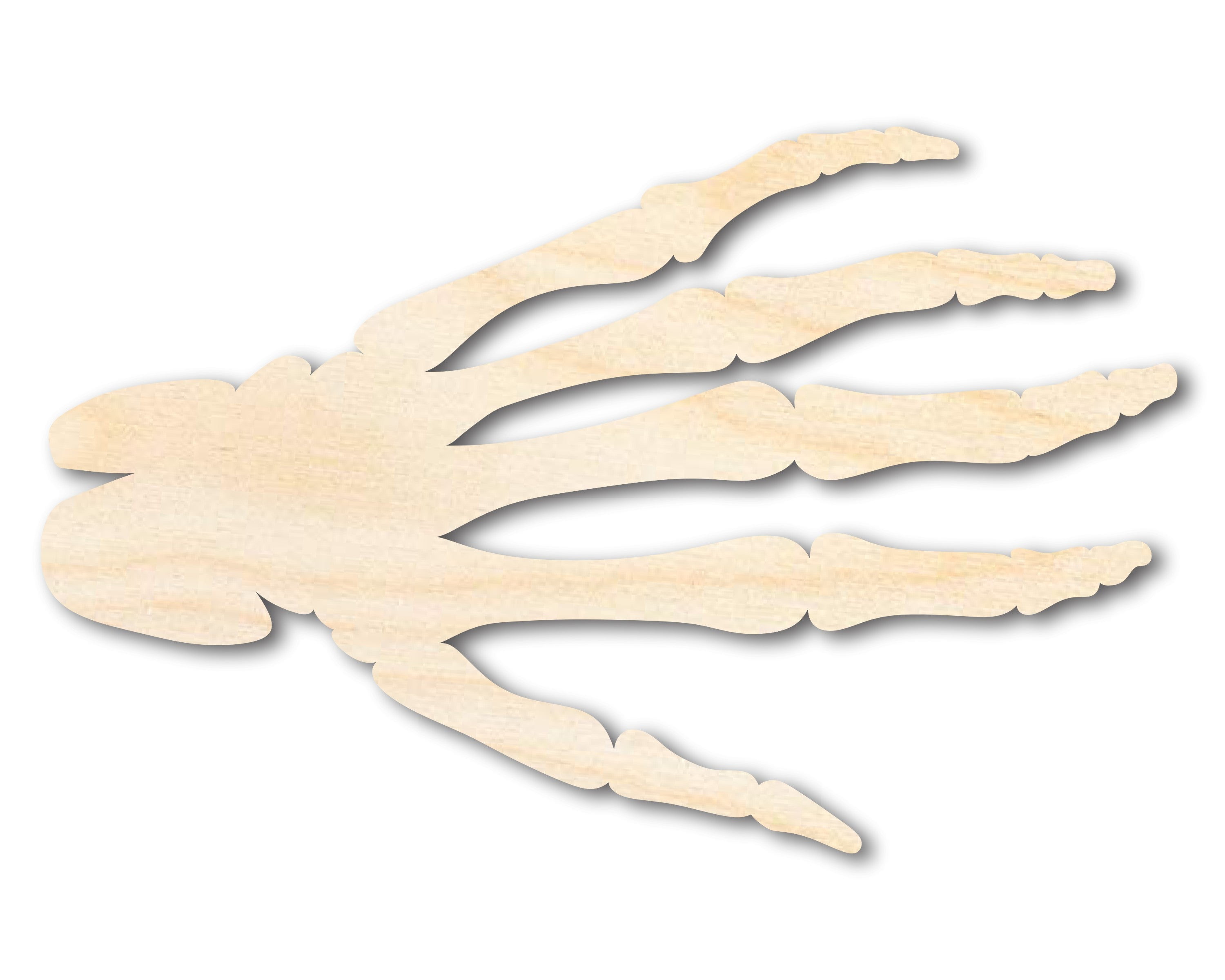 Unfinished Wood Skeleton Hand Shape | Craft Cutout | up to 46" DIY 18 ...