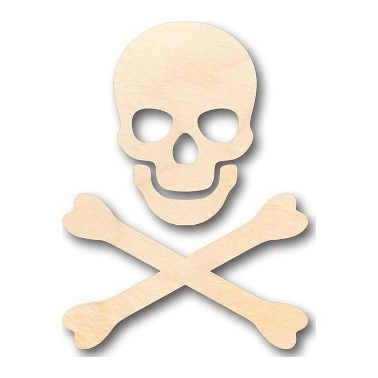 Unfinished Wood Skull Crossbones Shape - Pirates - 3 Piece Craft - up ...