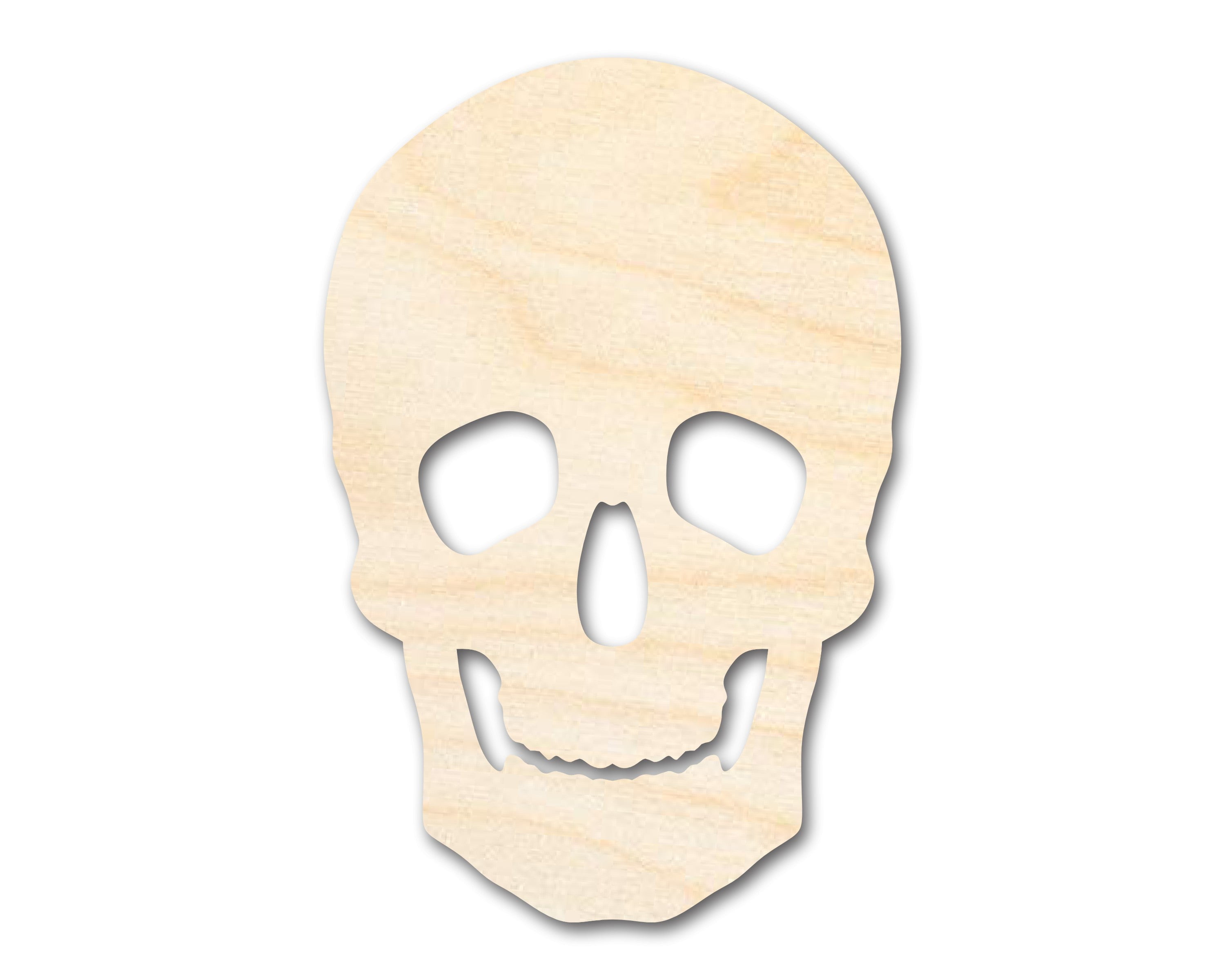 Unfinished Wood Skull Shape - Halloween - Spooky - Craft - up to 24 ...