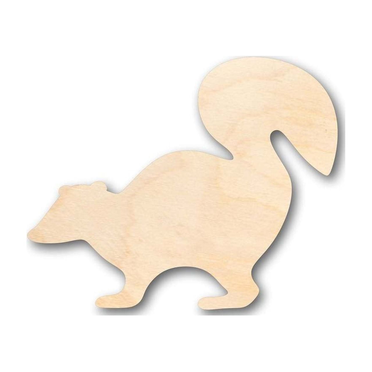 Unfinished Wood Skunk Shape - Animal - Craft - up to 46" DIY 5" / 1/2 ...