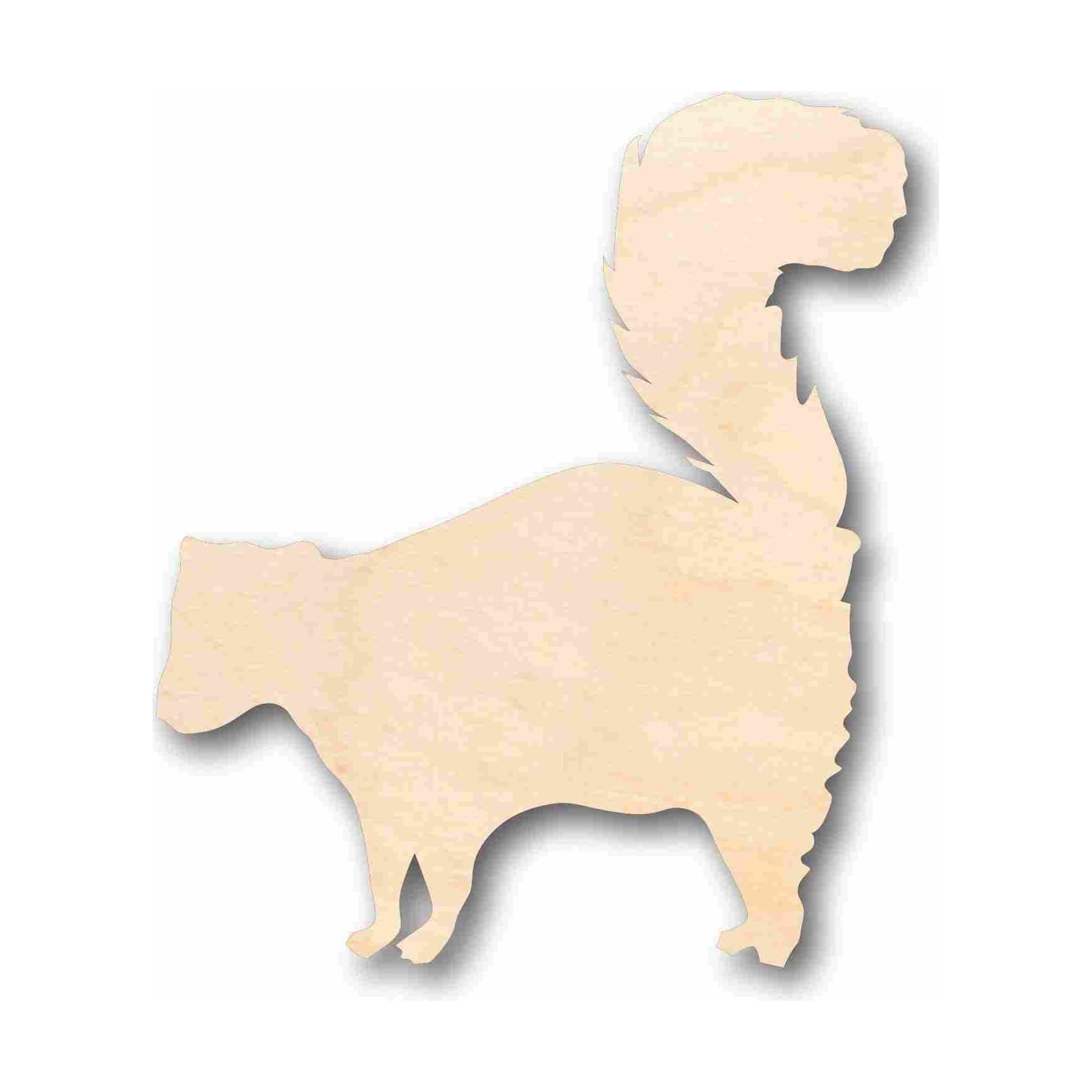 Unfinished Wood Skunk Silhouette - Craft- up to 46" DIY 8" / 1/4 ...