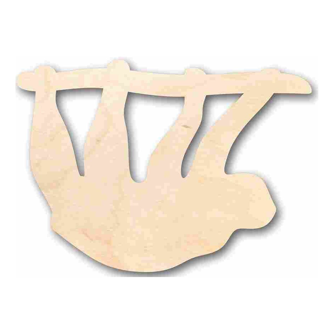 Unfinished Wood Sloth Shape - Animal - Wildlife - Craft - up to 46" DIY ...