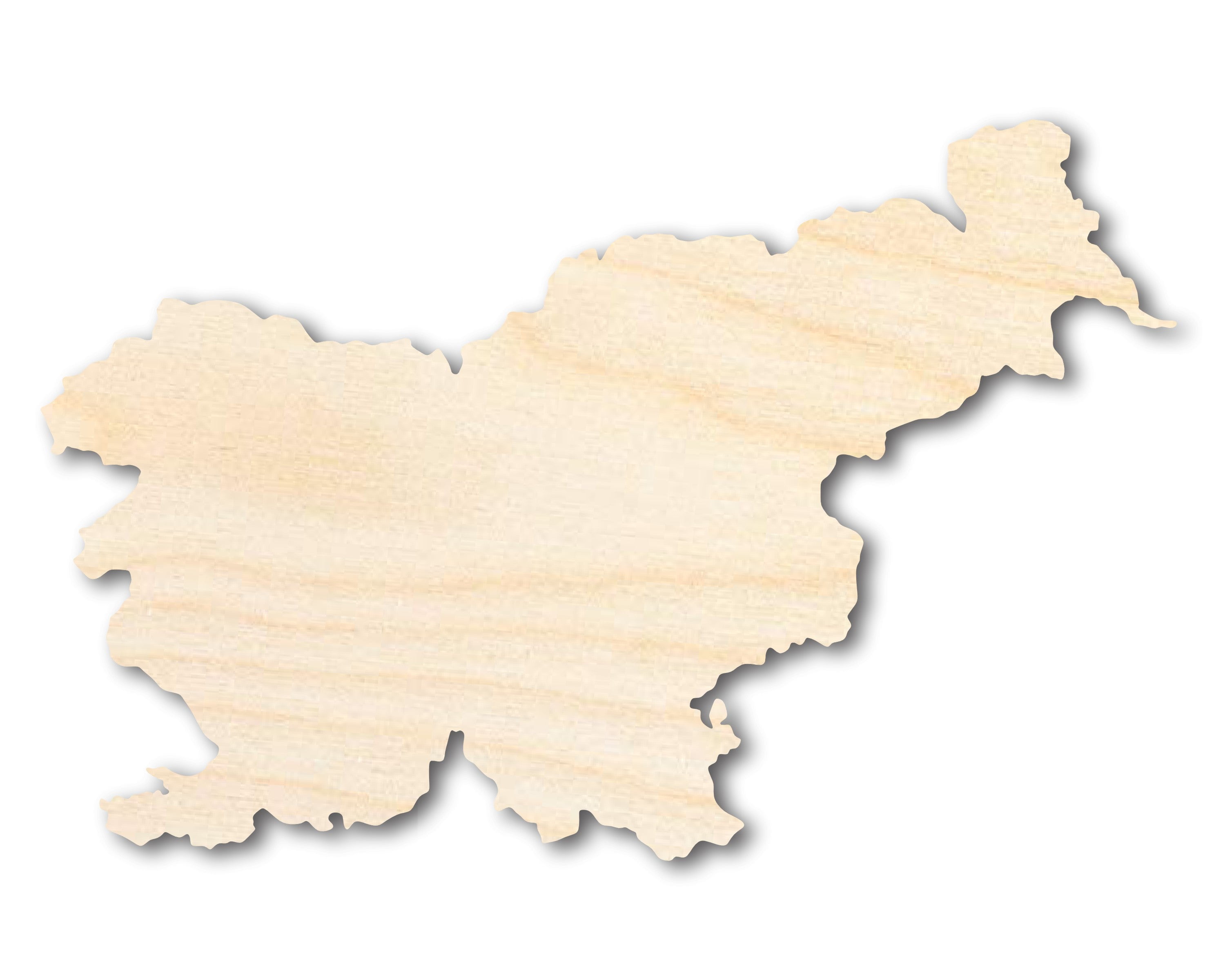 Unfinished Wood Slovenia Country Shape - European Country Craft - up to ...