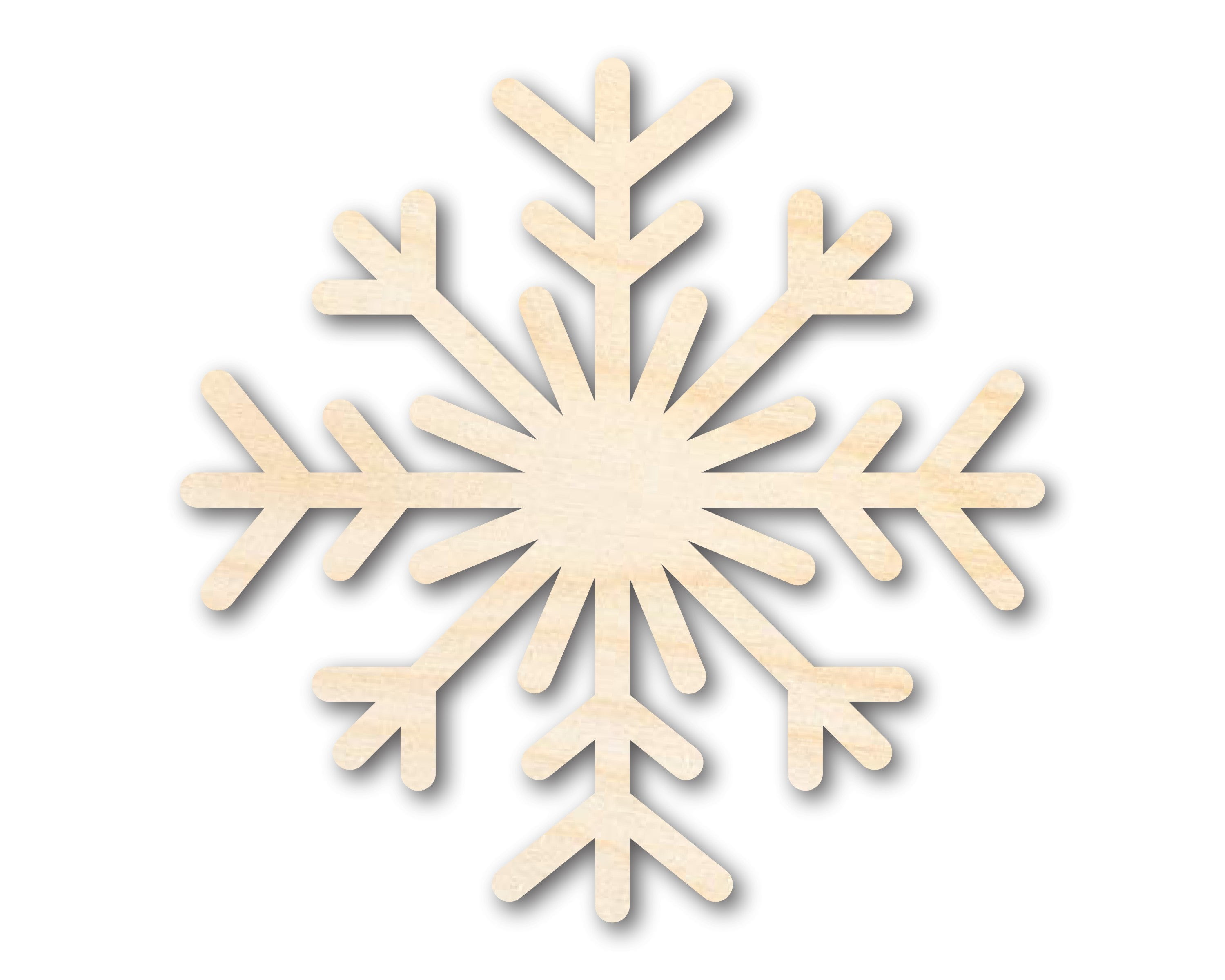 Unfinished Wood Snowflake Shape | Winter Decor | DIY Craft Cutout 12 ...