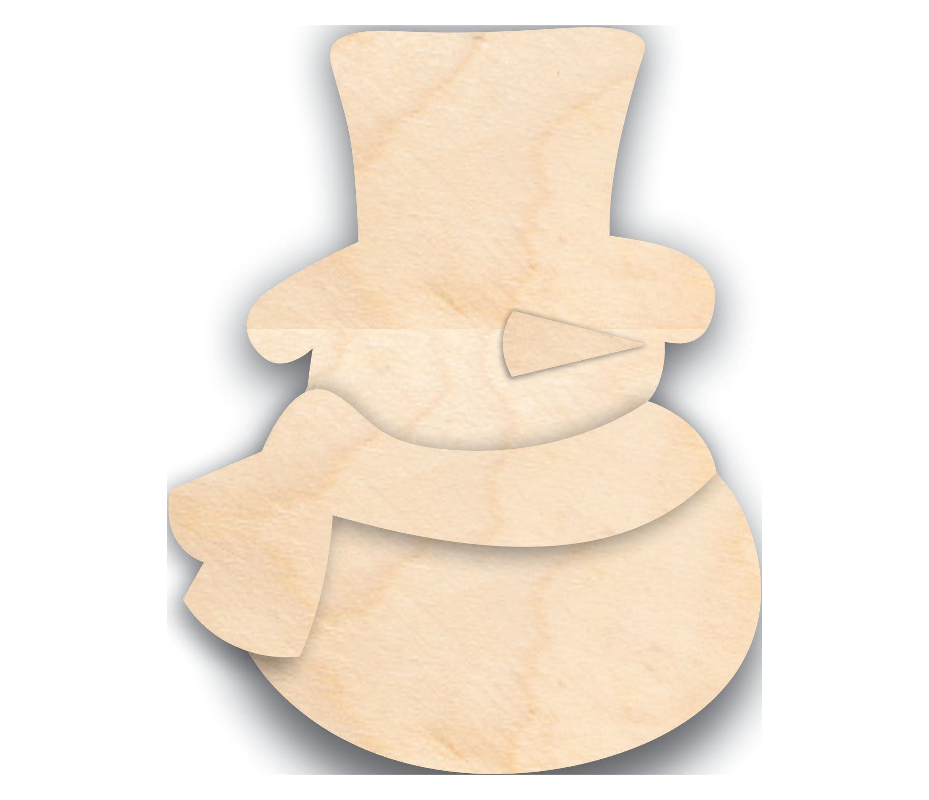 Unfinished Wood Snowman Craft Set Shape - 3 Piece Craft Set - up to 46 ...