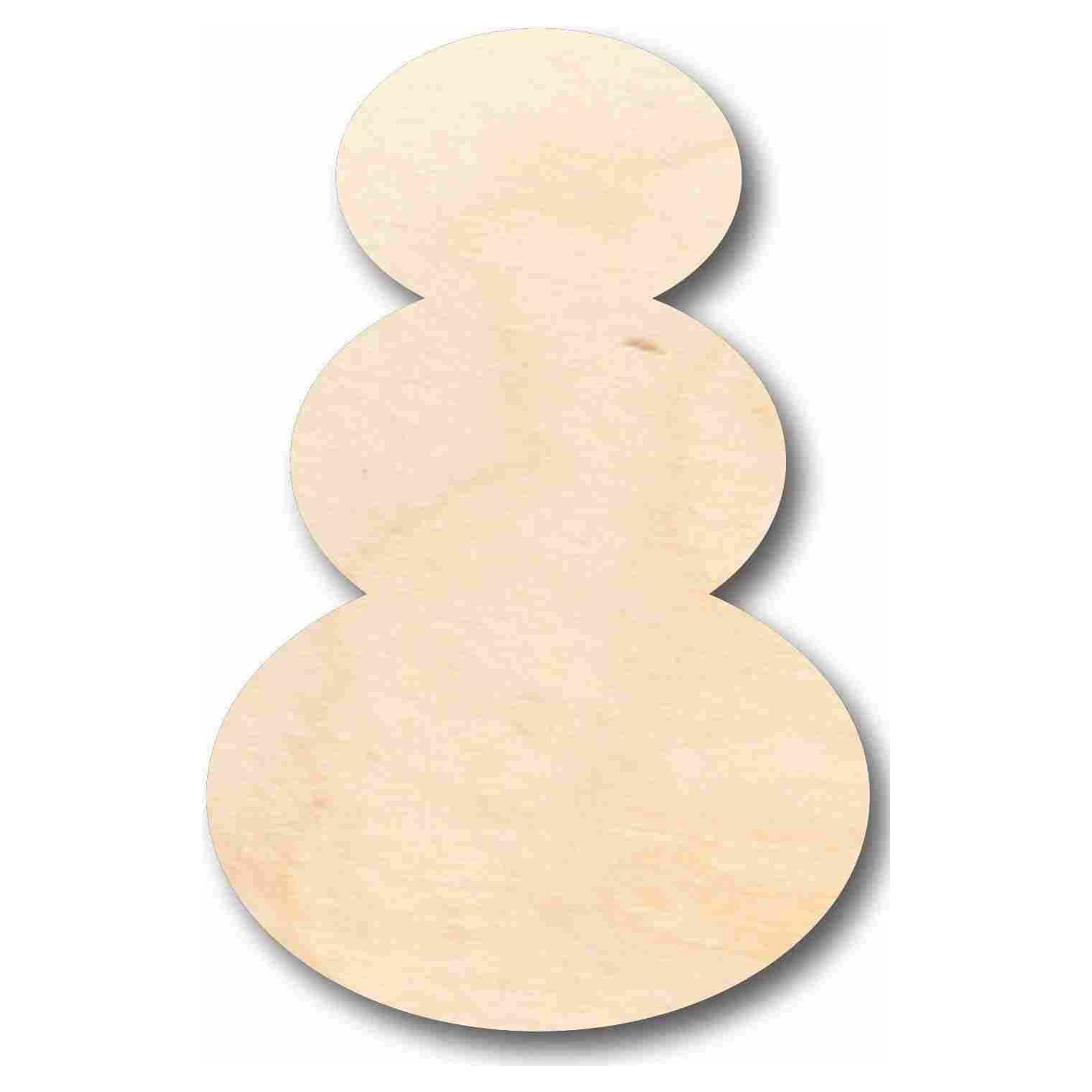 Unfinished Wood Snowman Silhouette - Craft- up to 24" DIY 18" / 1/2 ...