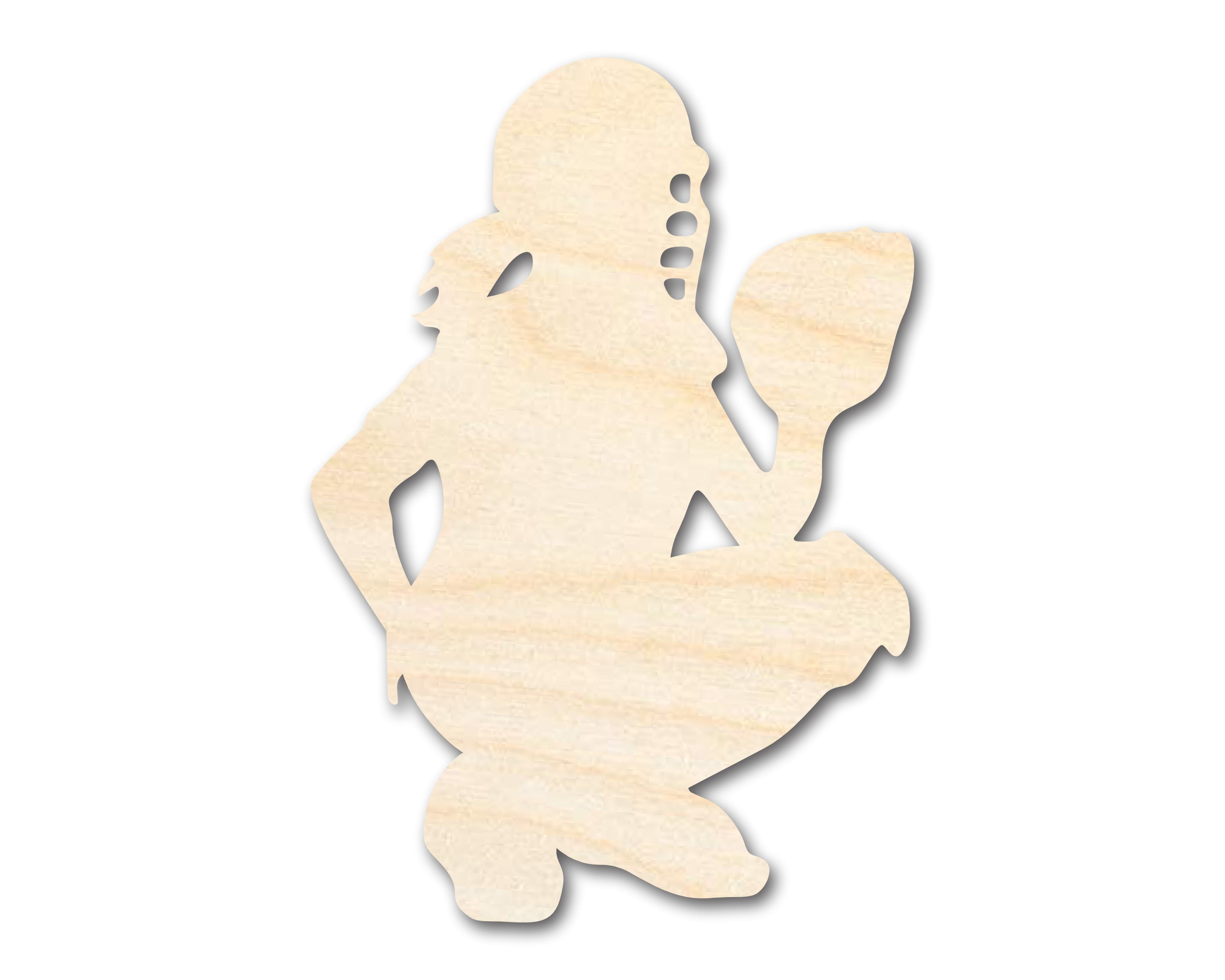 Unfinished Wood Softball Catcher Silhouette | DIY Softball Craft Cutout ...