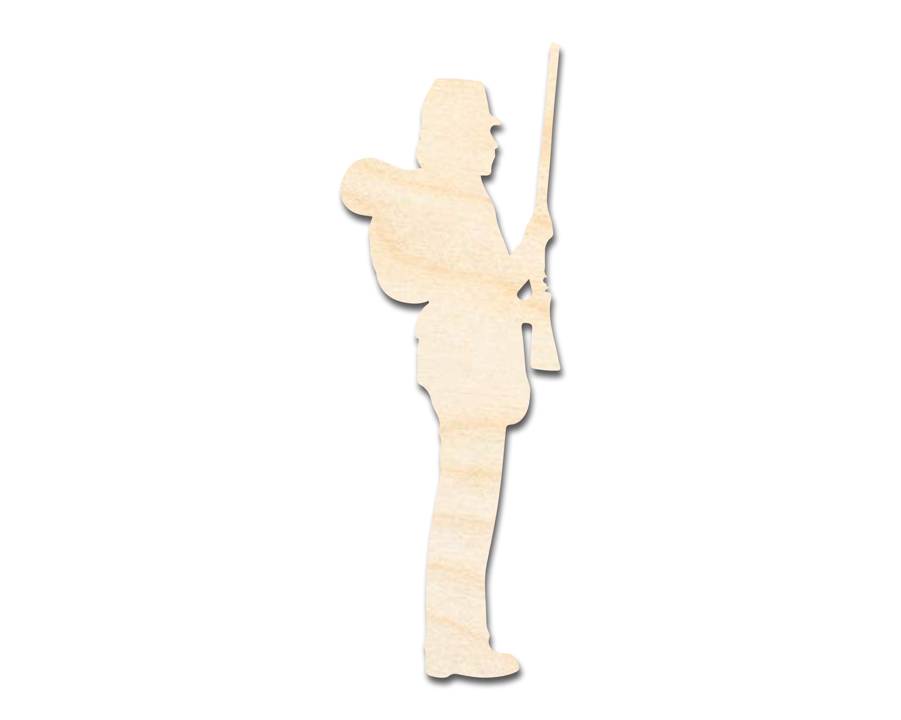 Unfinished Wood Soldier With Rifle Shape | DIY Craft Cutout | up to 46 ...