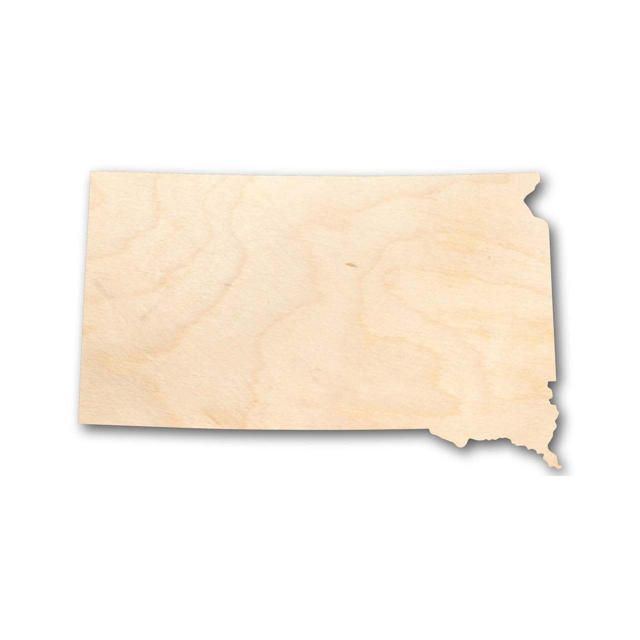 Unfinished Wood South Dakota Shape - State - Craft - up to 46" DIY 18 ...