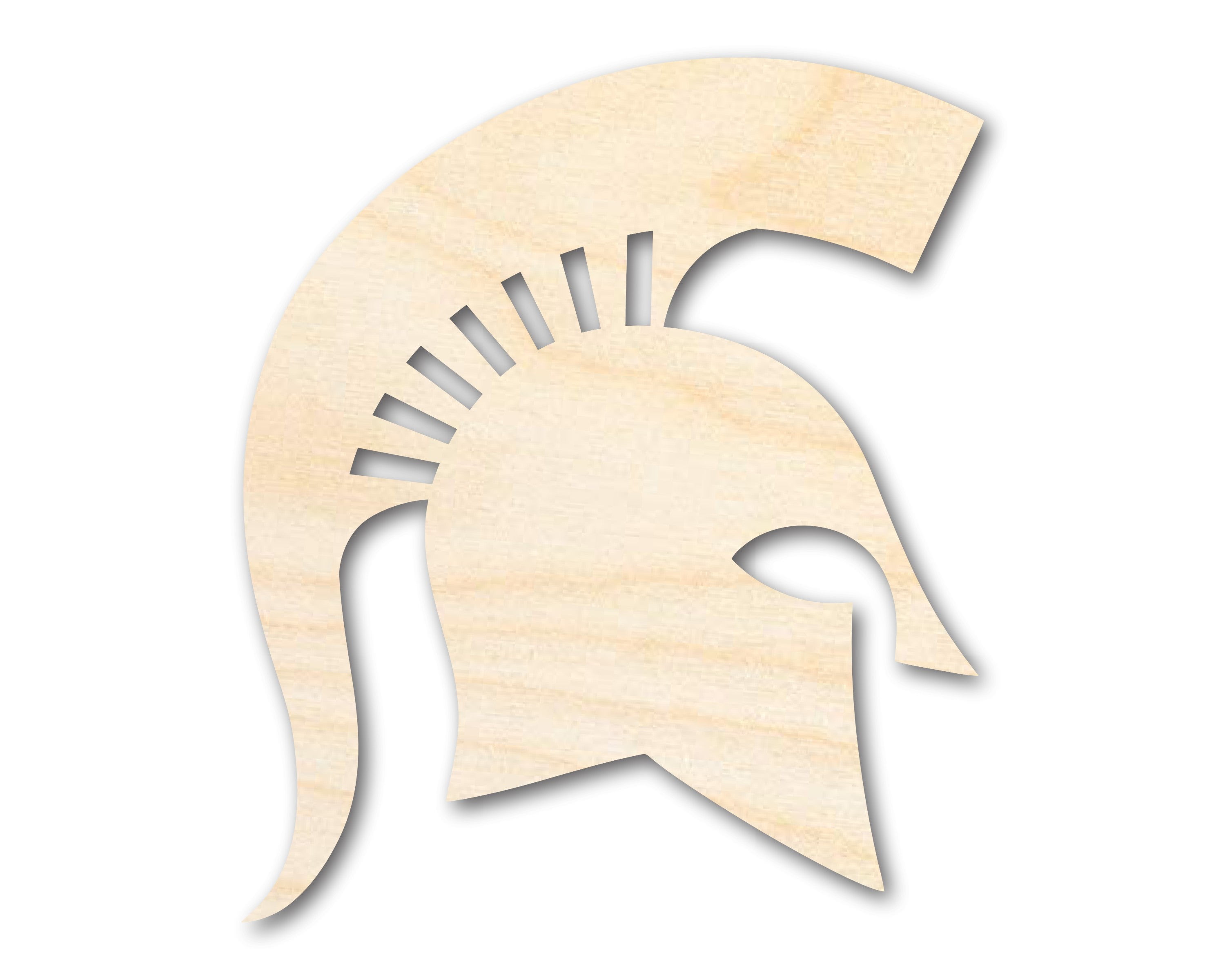 Unfinished Wood Spartan Mascot Shape | DIY Craft Cutout | up to 46" DIY ...