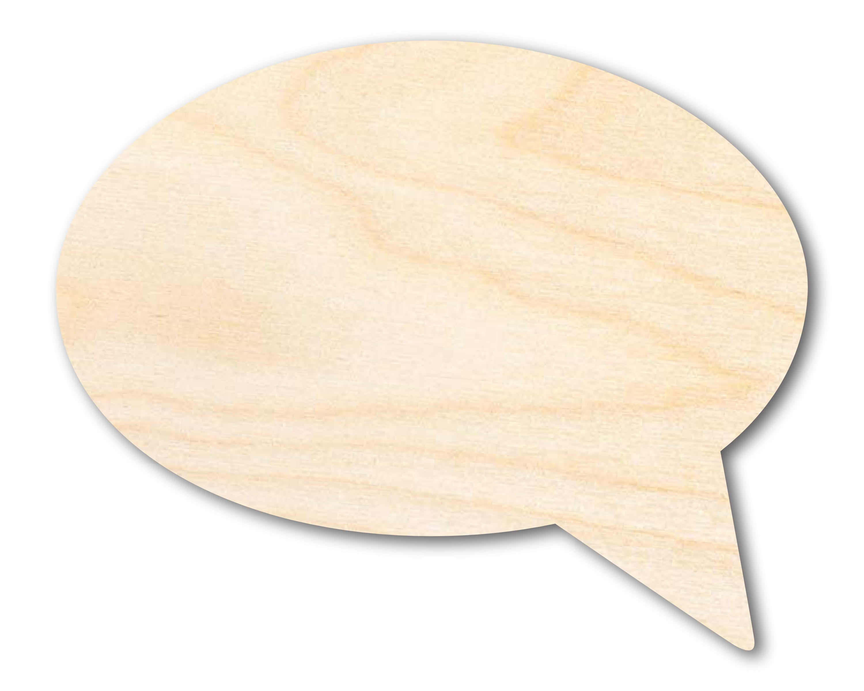 Unfinished Wood Speech Bubble Shape | Craft Cutout | up to 46" DIY 42 ...